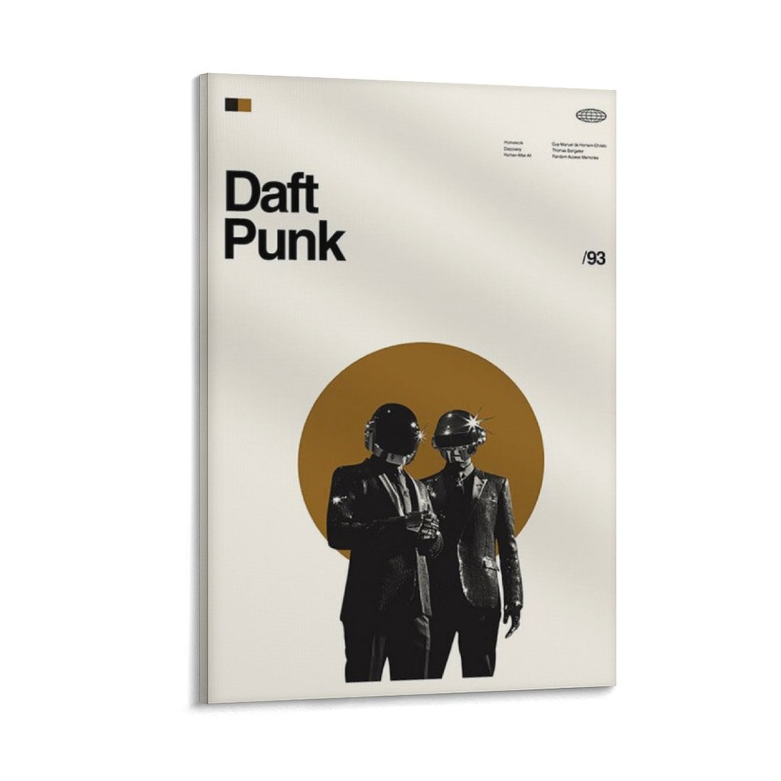 Daft Punk Poster, Minimalist Poster, Retro Modern - Vintage Poster ...