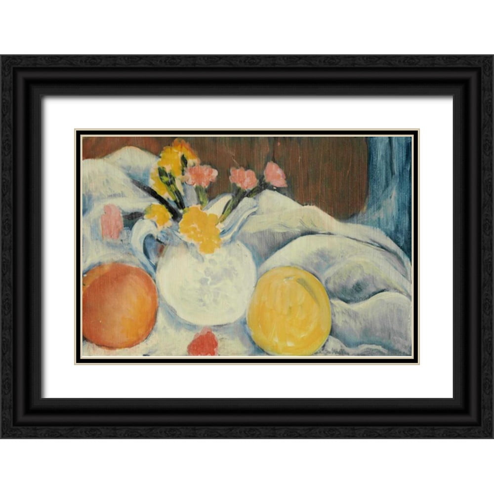 Dag, Inc. 32x23 Black Ornate Wood Framed with Double Matting Museum Art ...