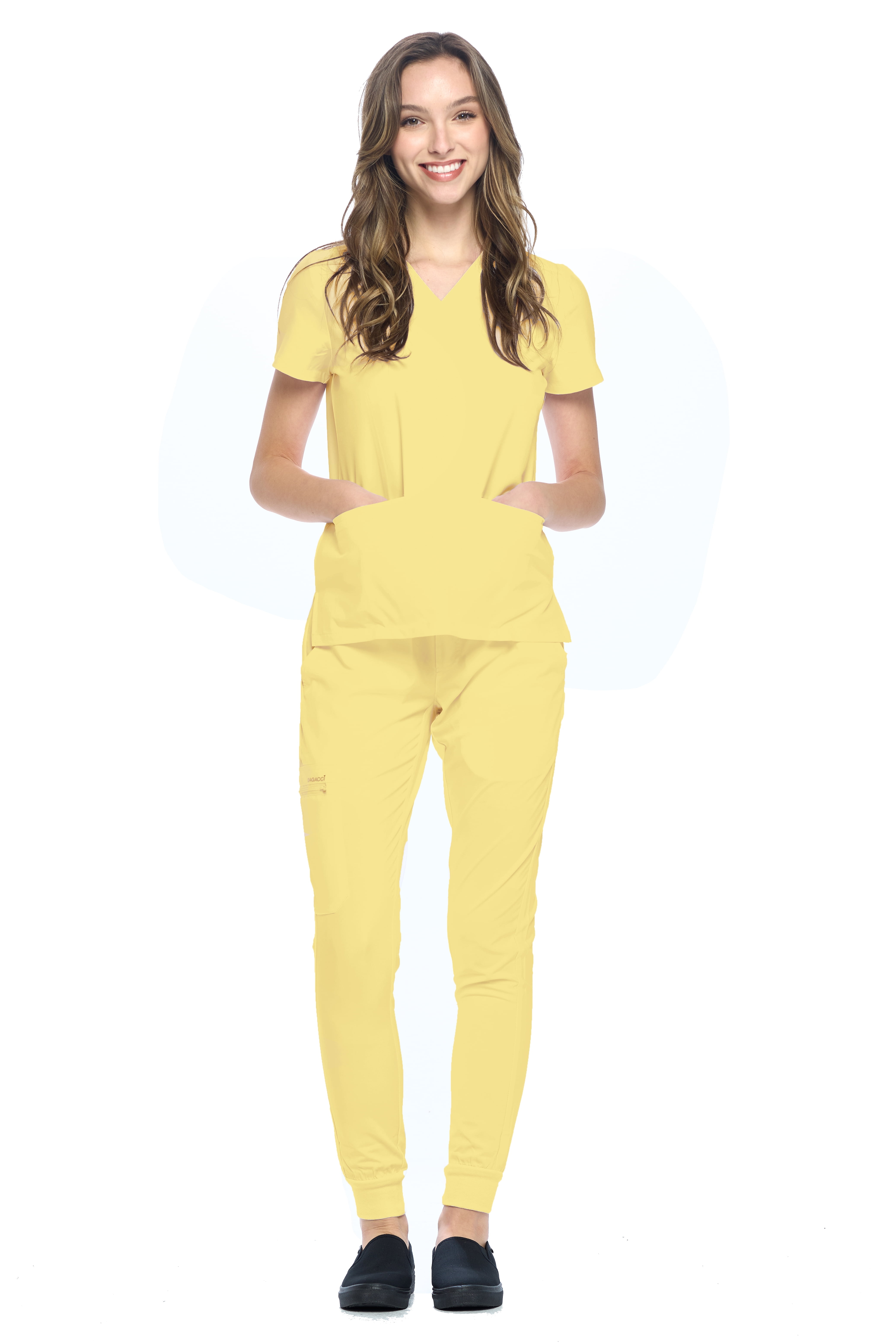 Dagacci Medical Uniform 4-Way Stretch Jogger Unisex Scrub Set - Walmart.com
