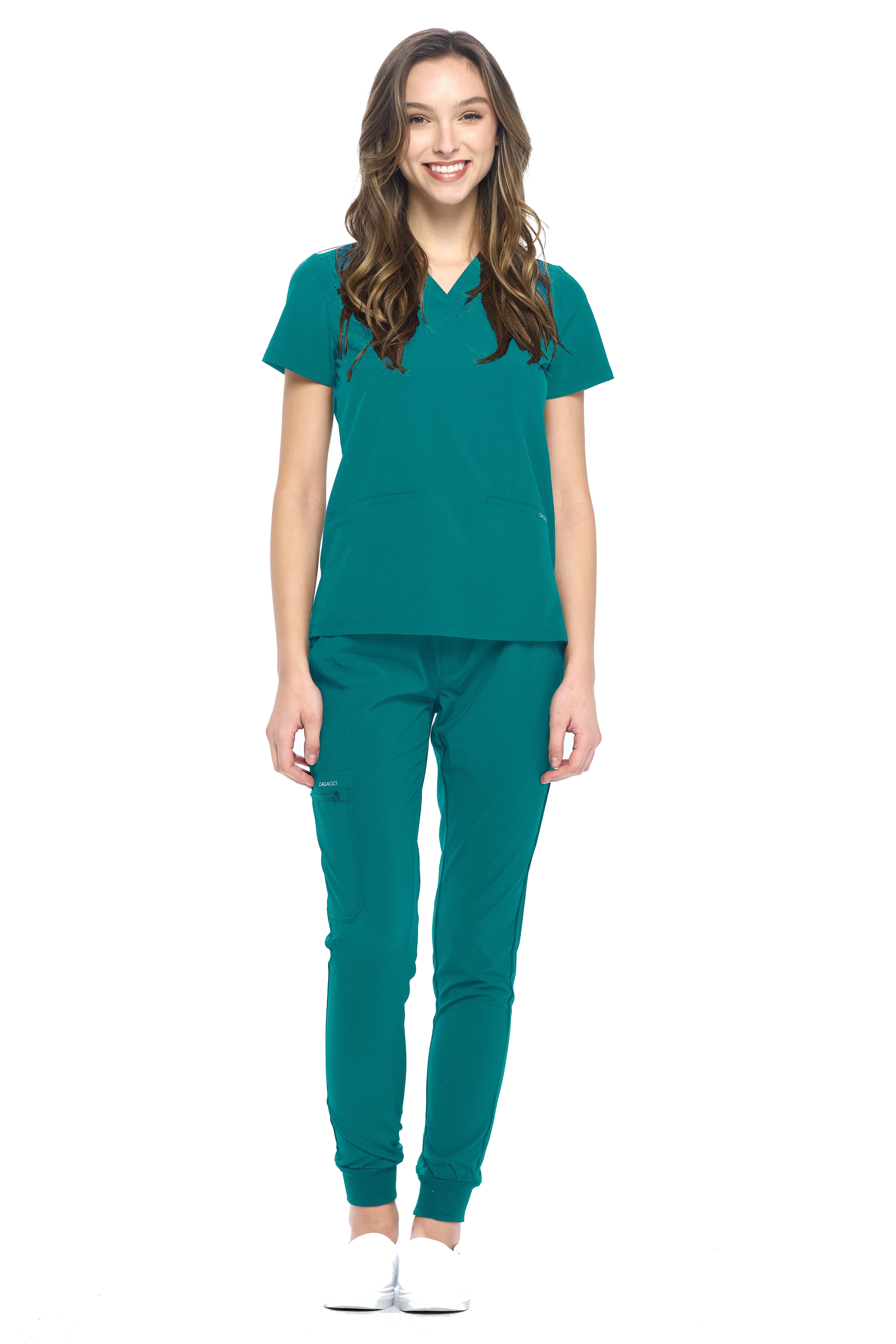 Dagacci Medical Uniform 4-Way Stretch Jogger Unisex Scrub Set - Walmart.com
