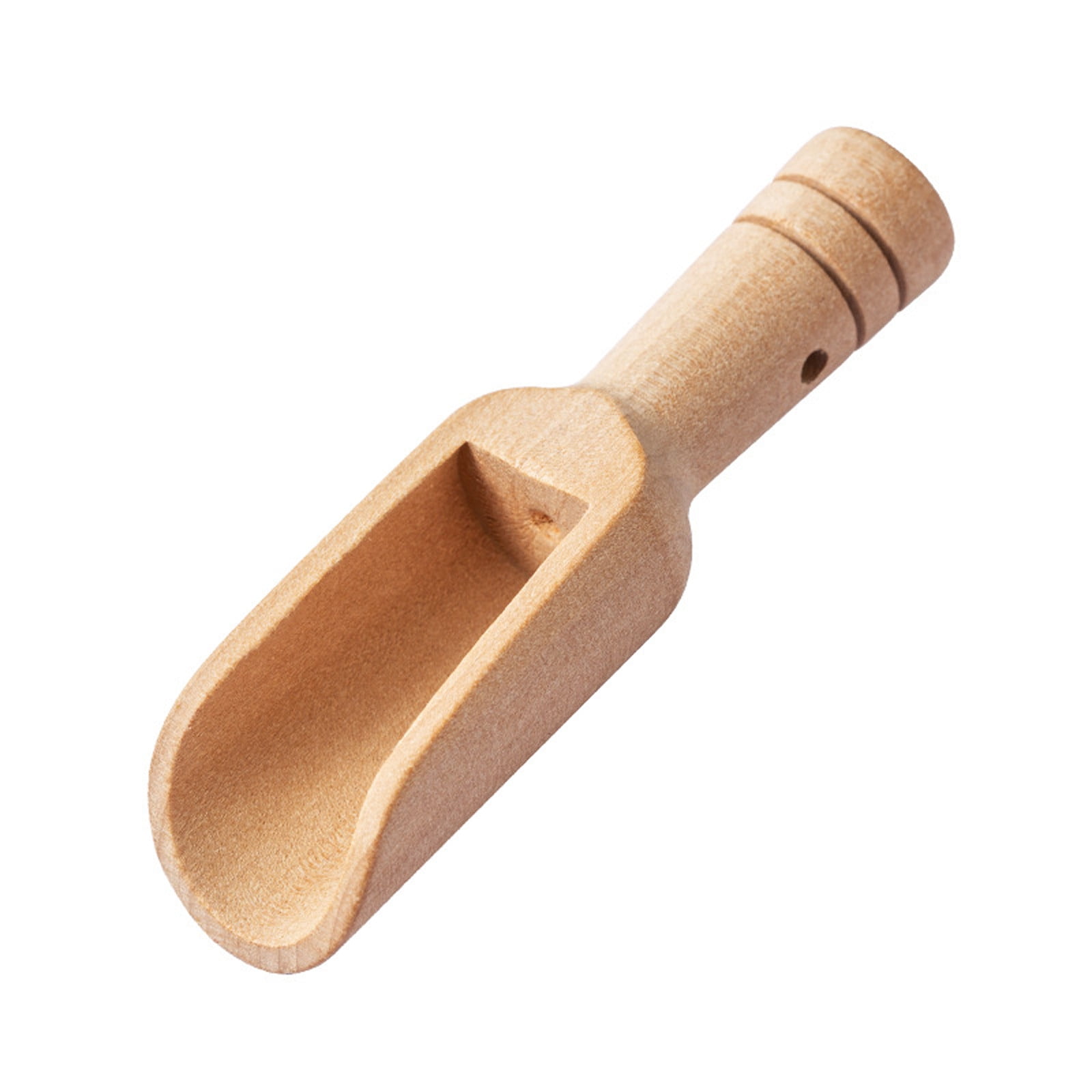 Dagaeig 1 Pcs Wooden Spoons, 3 Inch Natural Beech Wood Bath Salt Scoop ...