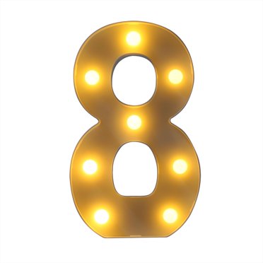 Magik Light up Letter LED Alphabet Number Symbol Plastic Battery ...