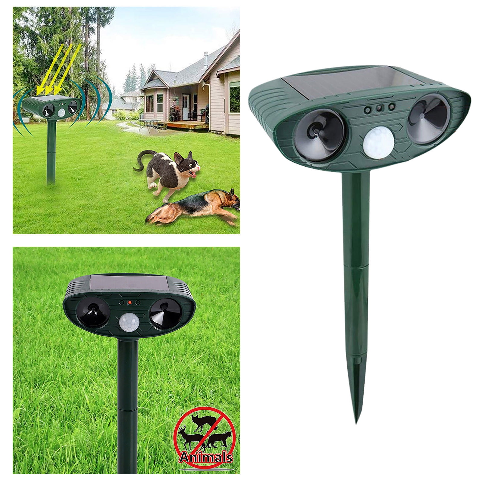 Dagaeig Solar Ultrasonic Pest Animal Repeller, Deer Repellent Devices ...
