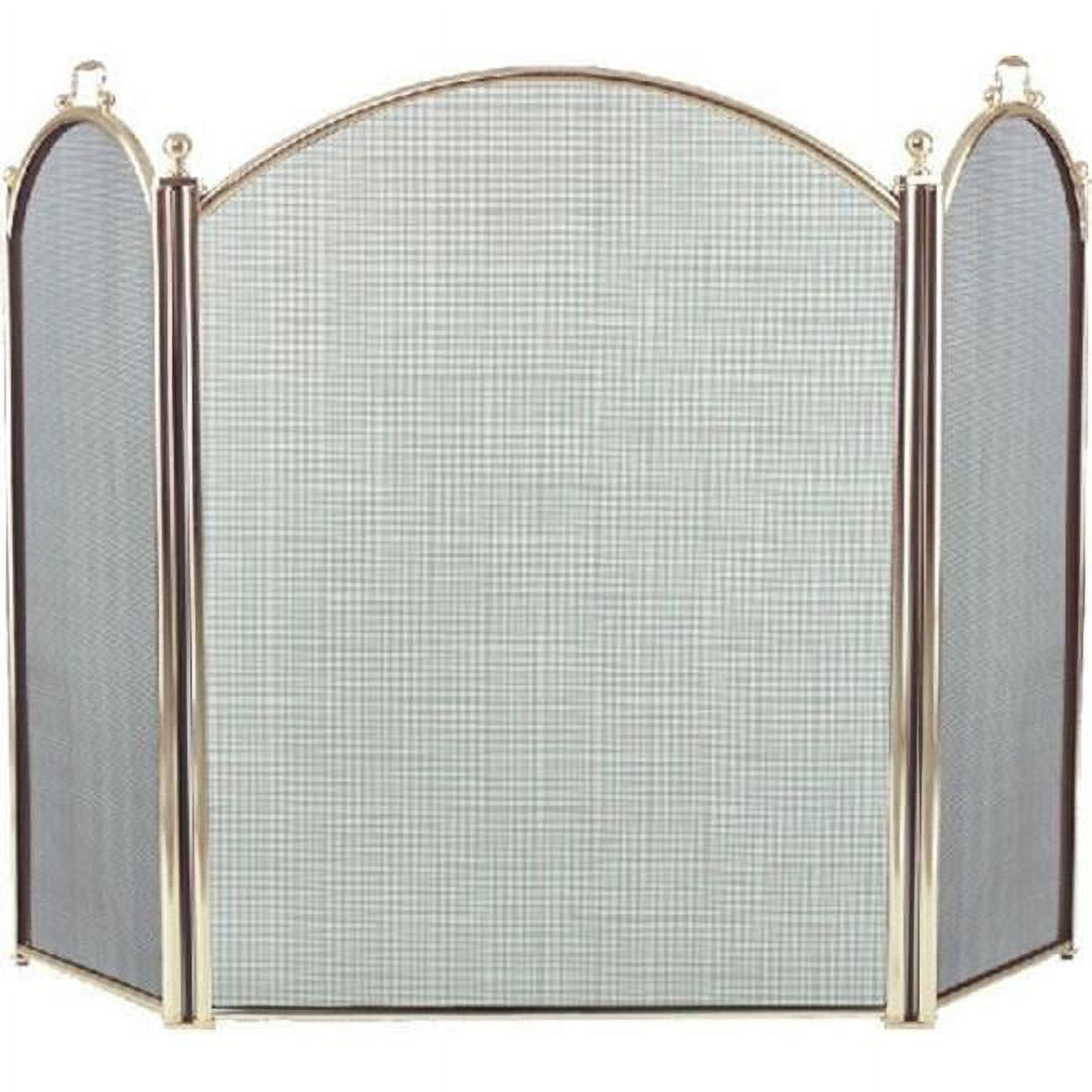Dagan 2383-34 3 Fold Arched Screen, Polished Brass - Walmart.com