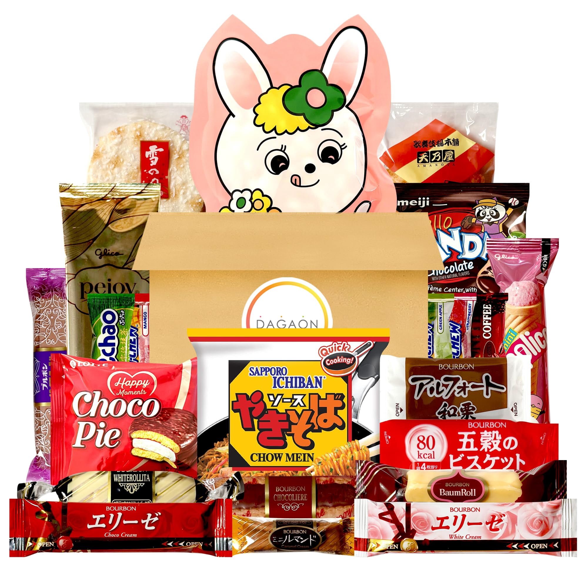 Dagaon Japanese Snack FEV6 Box 22 Count - Assortment of Snacks ...