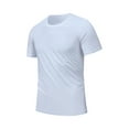 Dagegui Athletic T-Shirt for Men White Short Sleeve Fitness Tshirts ...