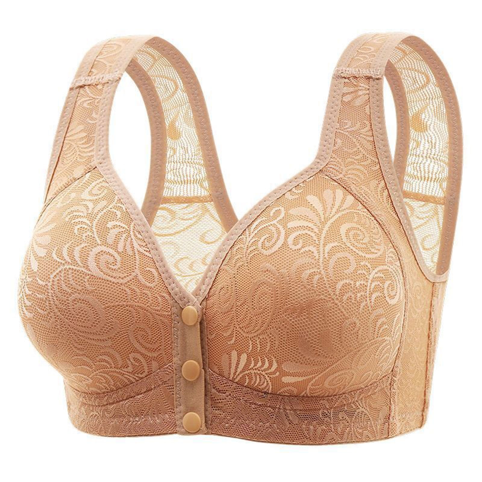 Dagegui Clearance Front Snap Bras For Senior Women Front Closure Compression Wireless Everyday