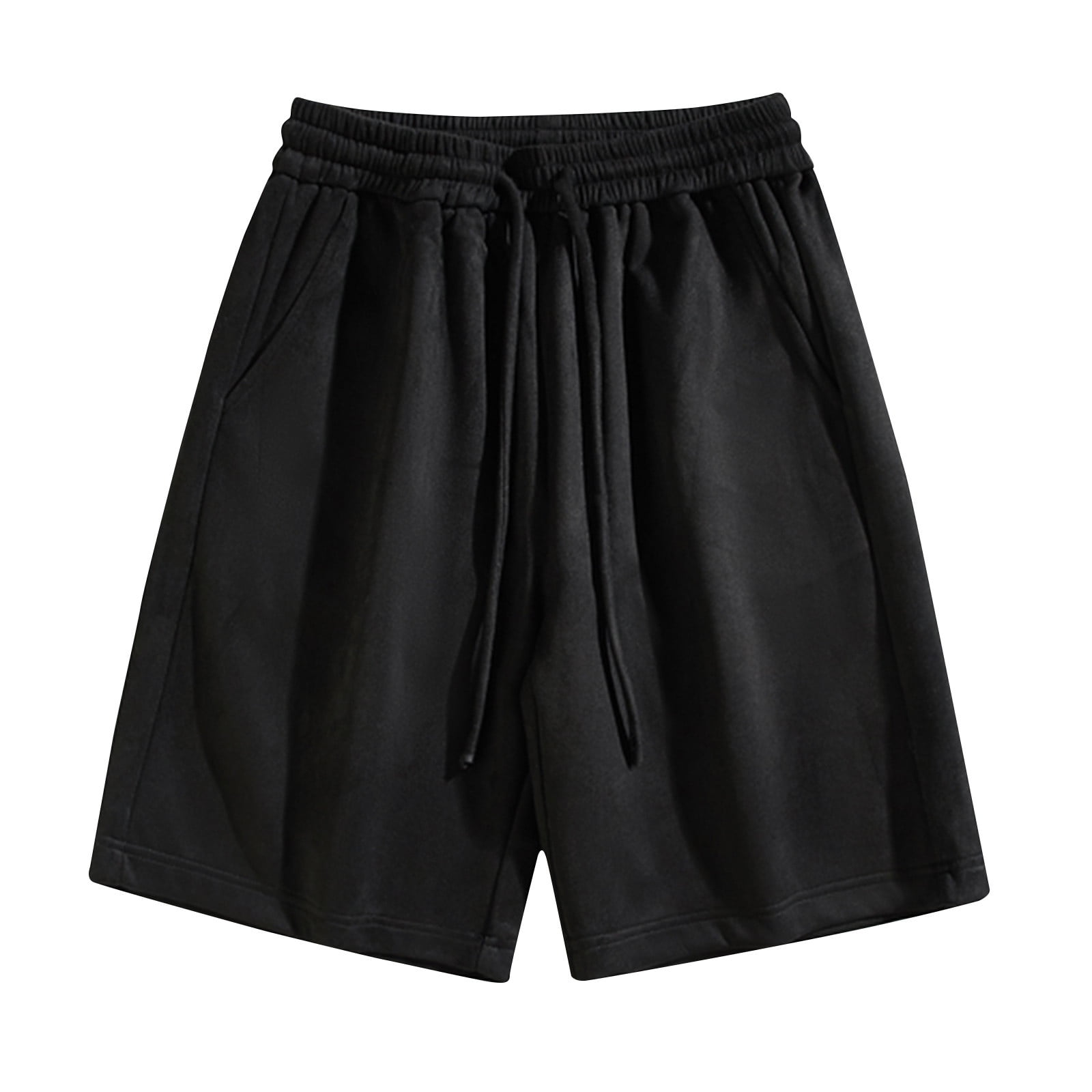 Dagegui Drawstring Sweat Shorts for Men Baggy Elastic Waist Sport ...