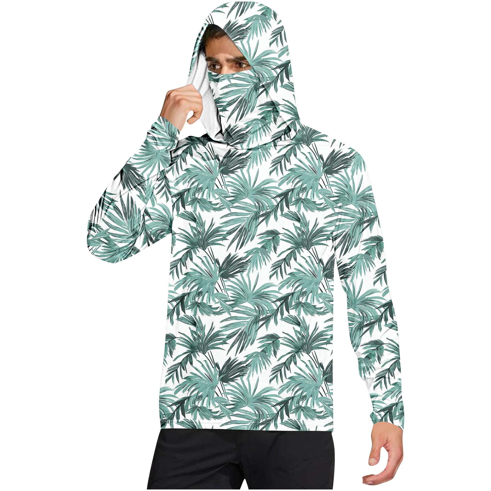 Dagegui Long Sleeve Sun Shirt for Men UPF 50+ Rash Guard Fishing Hoodie ...