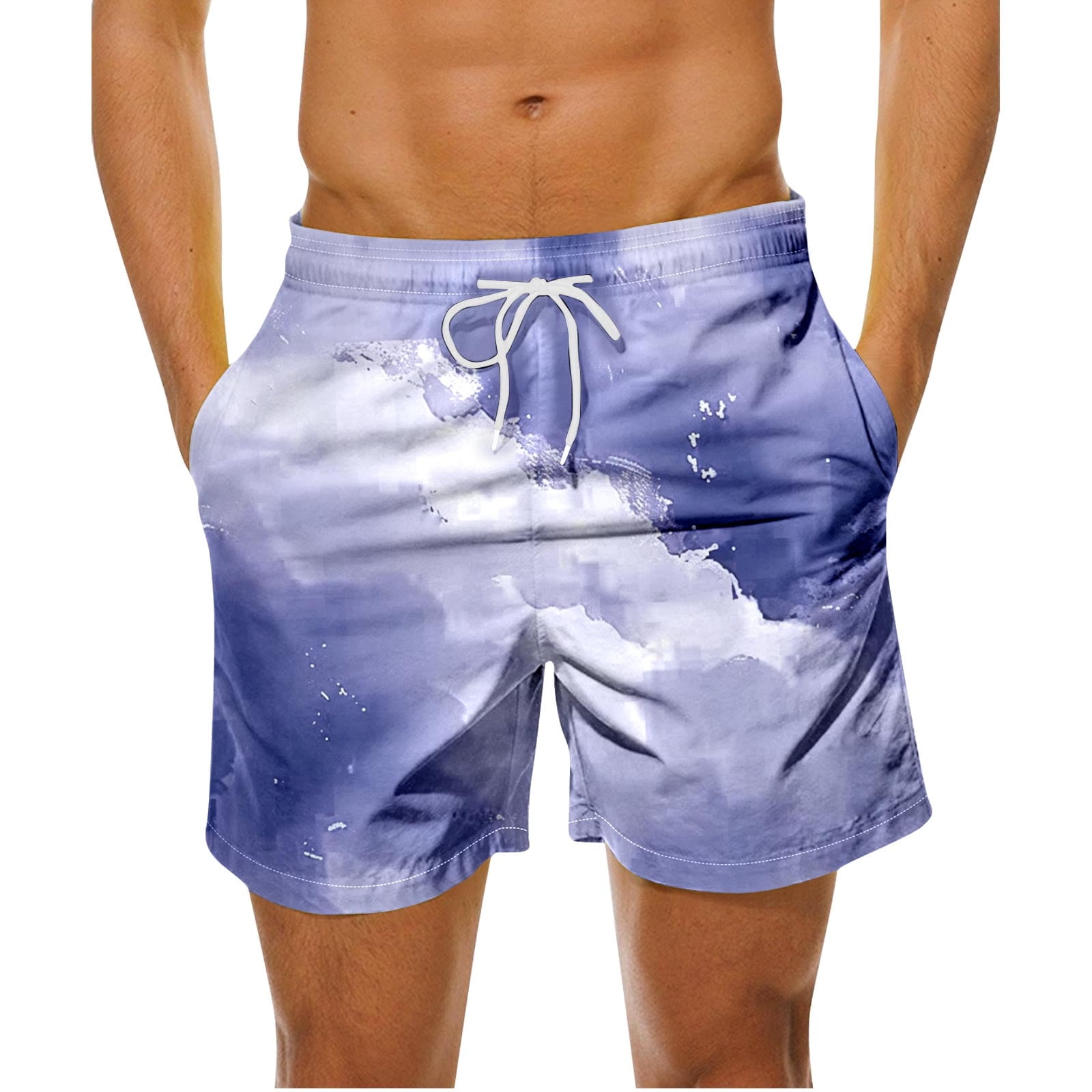 Dagegui Men's 3D Print Shorts Casual Elastic Waisted Drawstring Shorts Loose Summer Beach Shorts ...