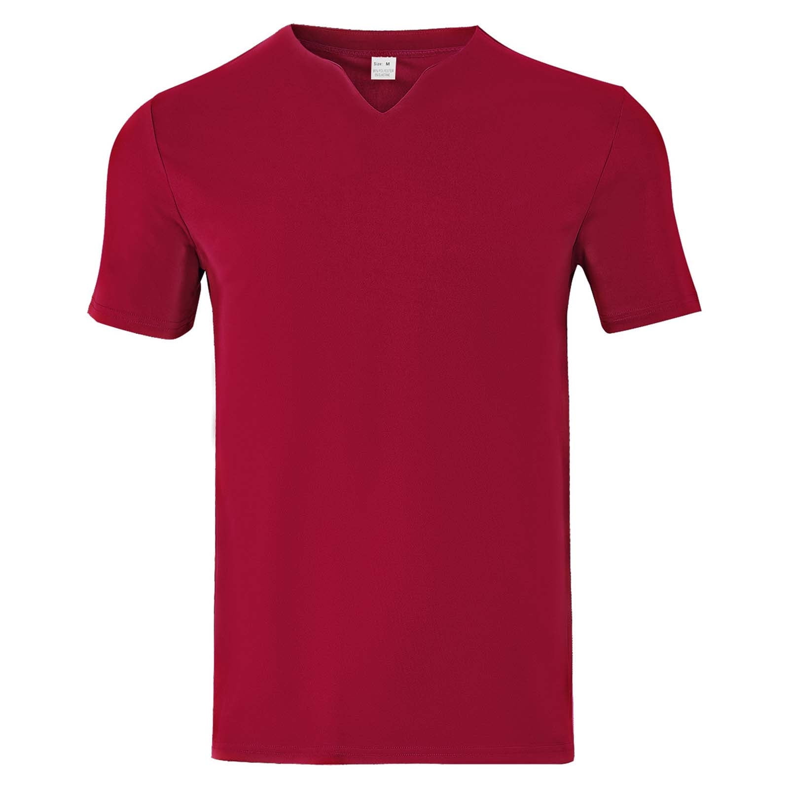 Dagegui Men's Athletic T-Shirts Red Casual Summer Short Sleeve Running ...