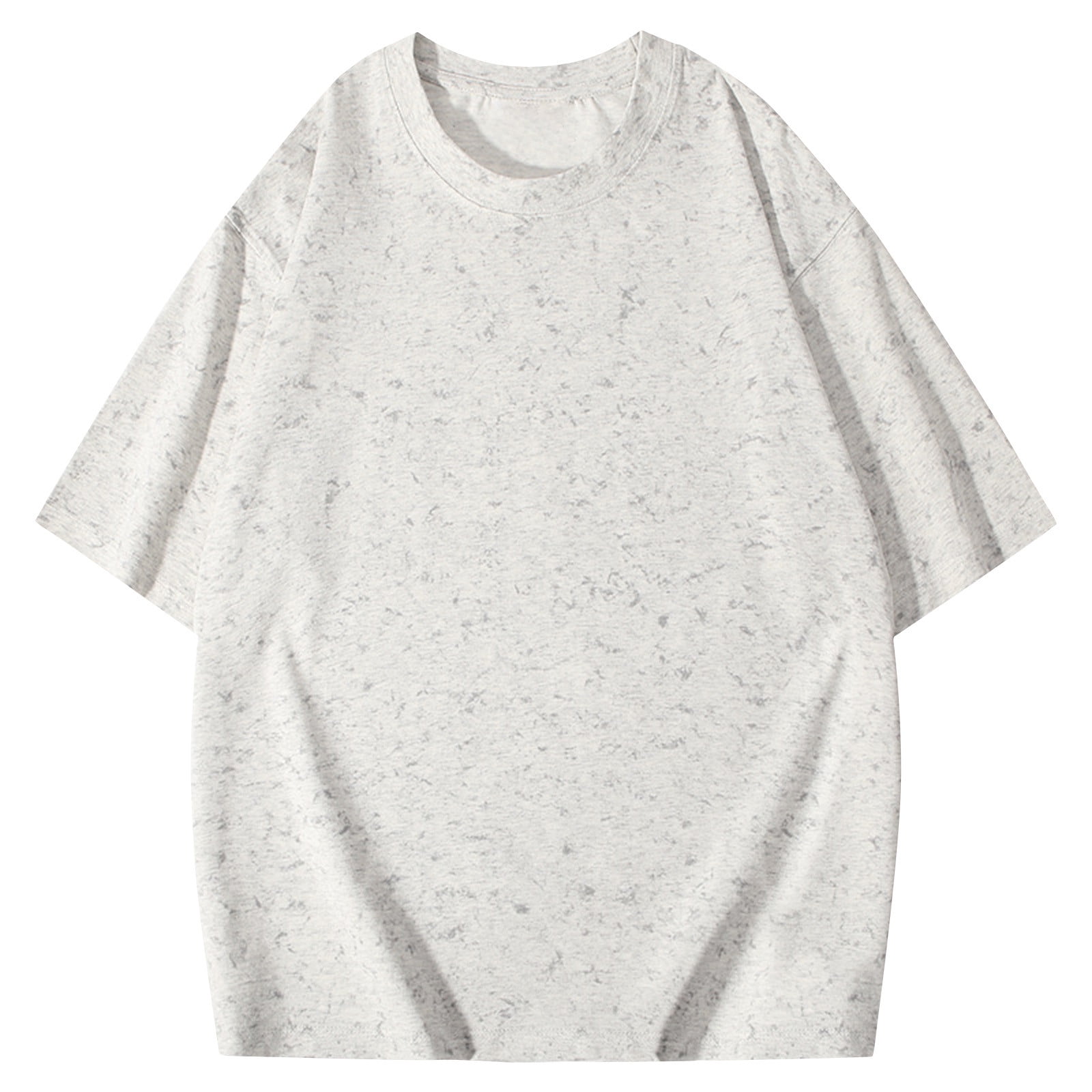 Dagegui Men's Oversized T-Shirts Gray Short Sleeve Casual Loose Fit Tee ...