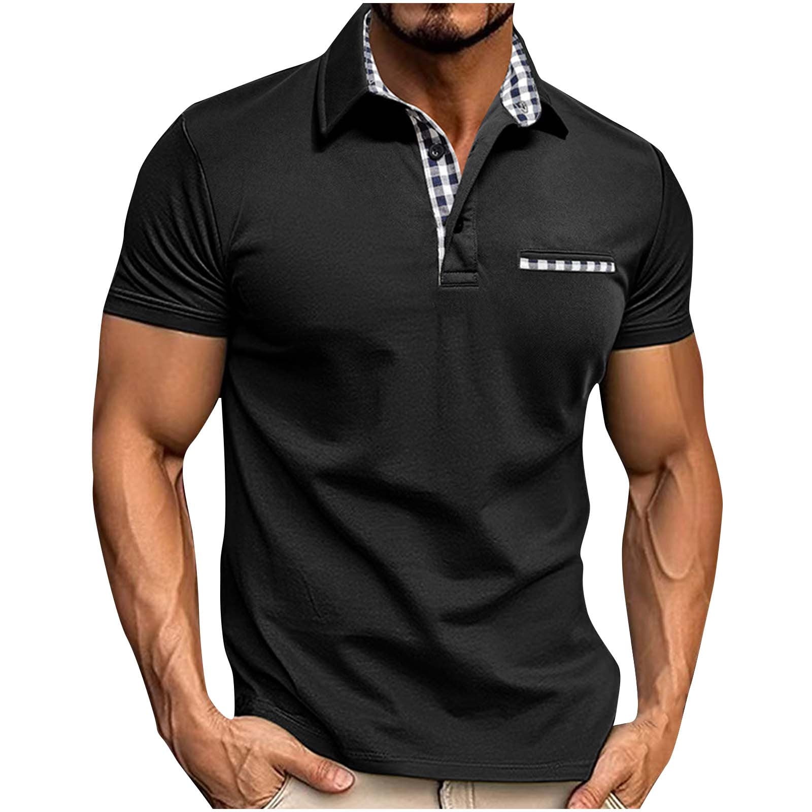Dagegui Men's Performance Golf Shirts Short Sleeve Collared T-Shirt ...