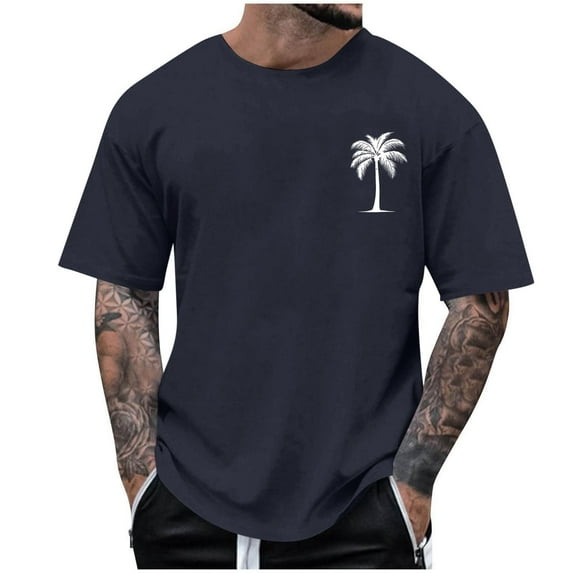 Dagegui Men's Summer T-Shirt Short Sleeve Tops Casual Loose Fit Tees ...