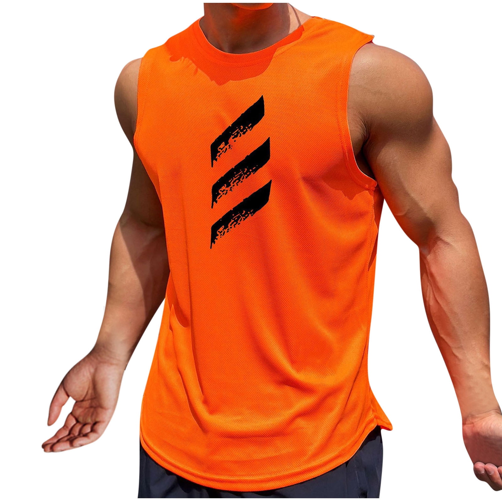 Dagegui Men's Tank Tops Sleeveless Muscle Workout Shirts Mesh ...