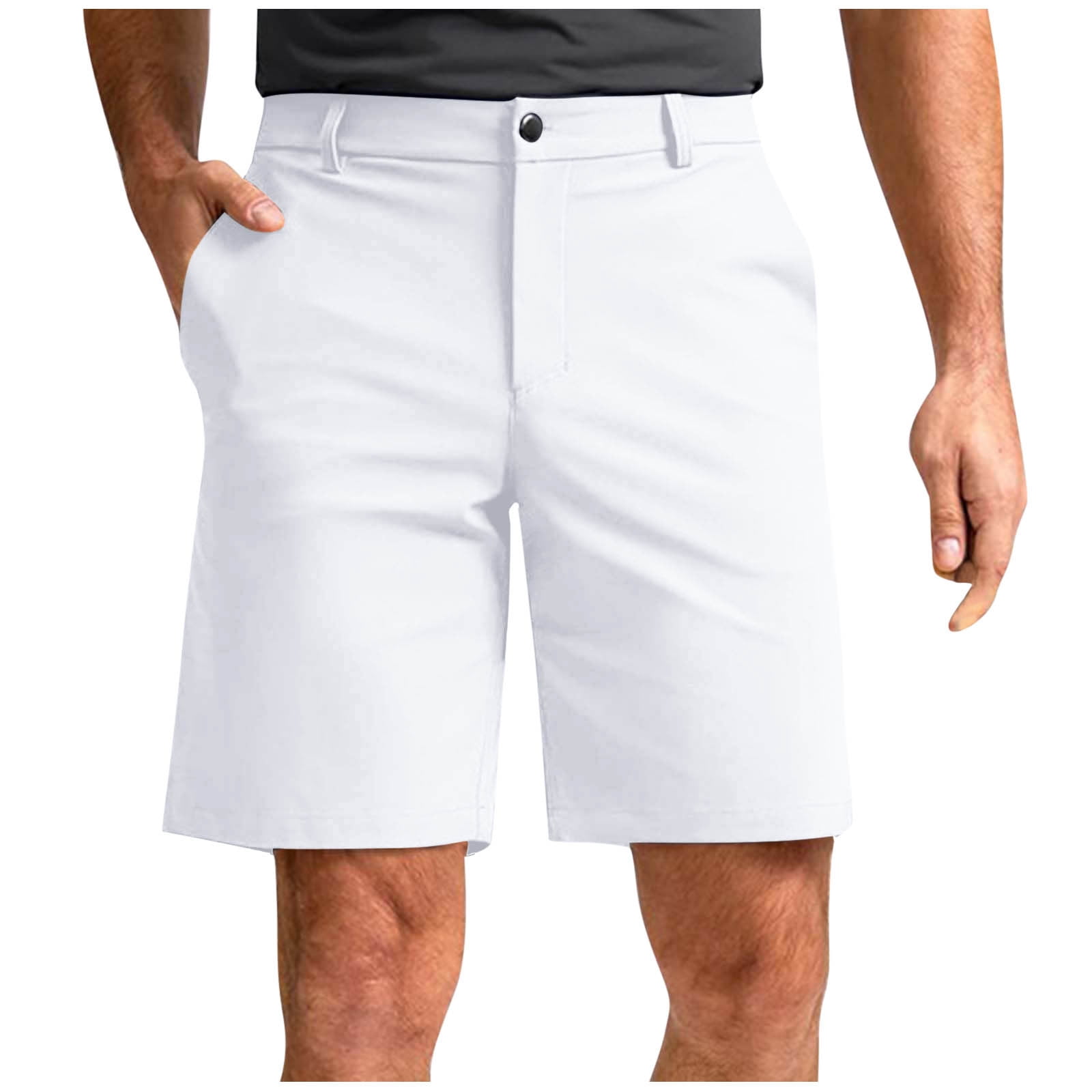 Dagegui Mens Business Work Shorts Summer Straight Leg Shorts Formal ...