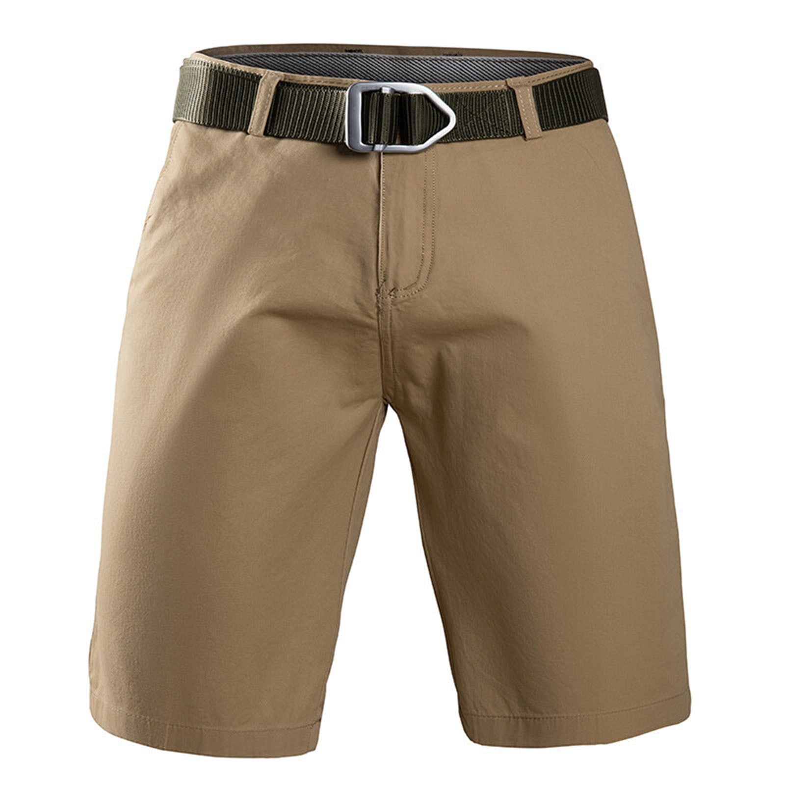 Dagegui Mens Cotton Work Shorts Lightweight Flat Front Business Shorts ...