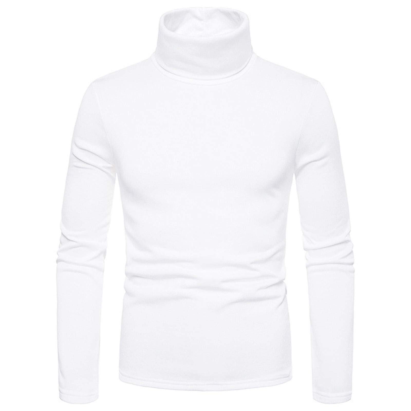 Dagegui Mens Fall Base Layer Shirts Stretch Slim Fit Turtleneck ...