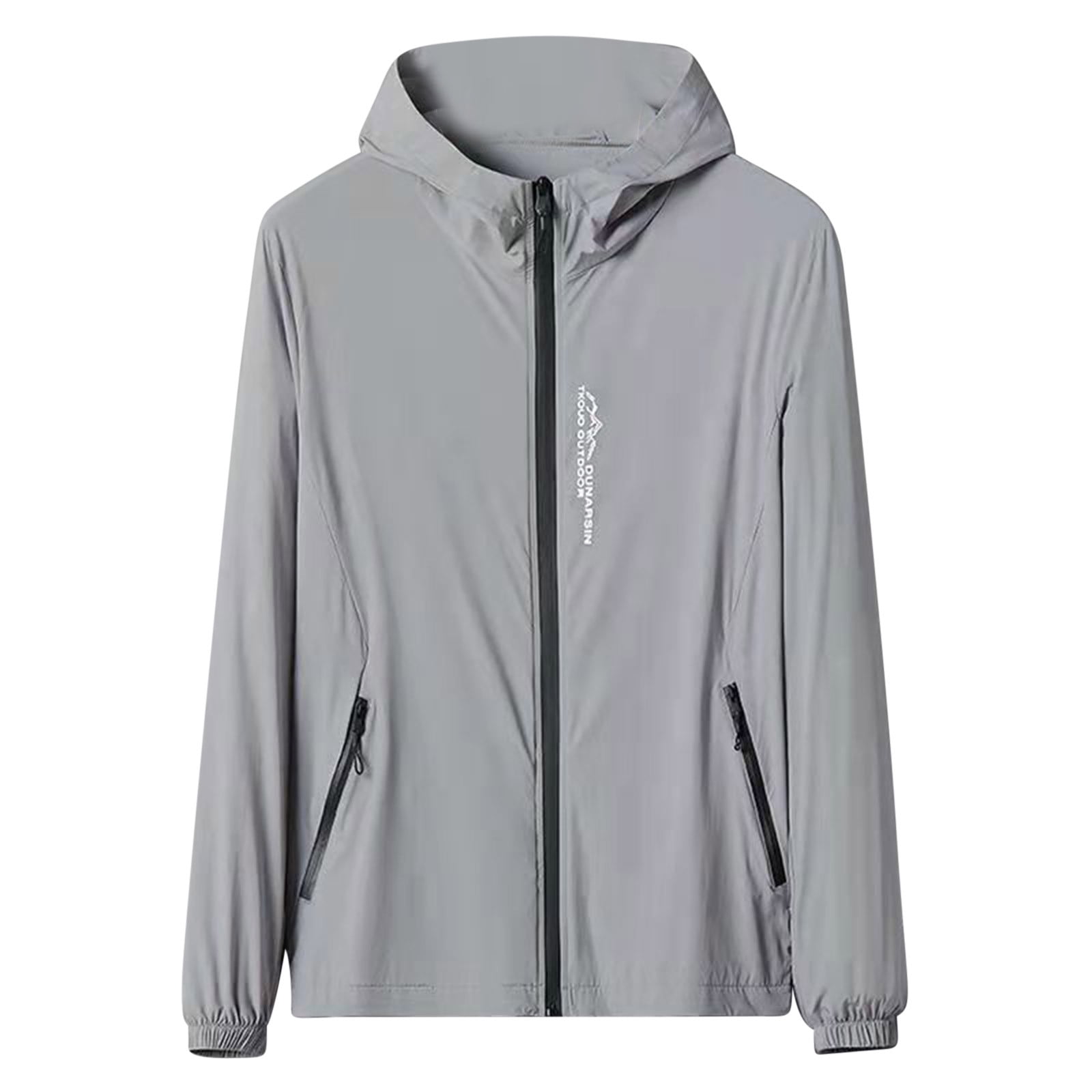 Dagegui Mens Hiking Jacket Quick Dry Long Sleeve Sun Protection Hoodie ...