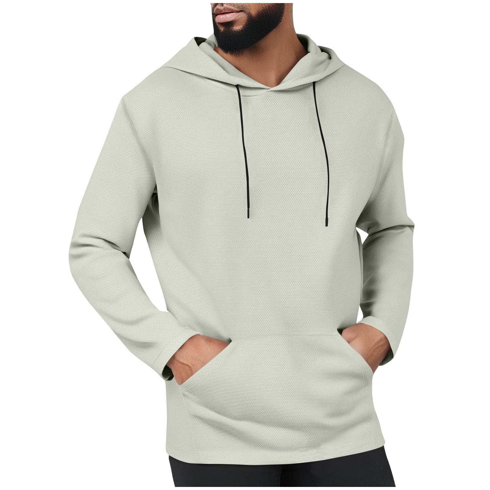 Dagegui Mens Hooded Sweatshirts Mesh Long Sleeve Hoodies Big and Tall ...