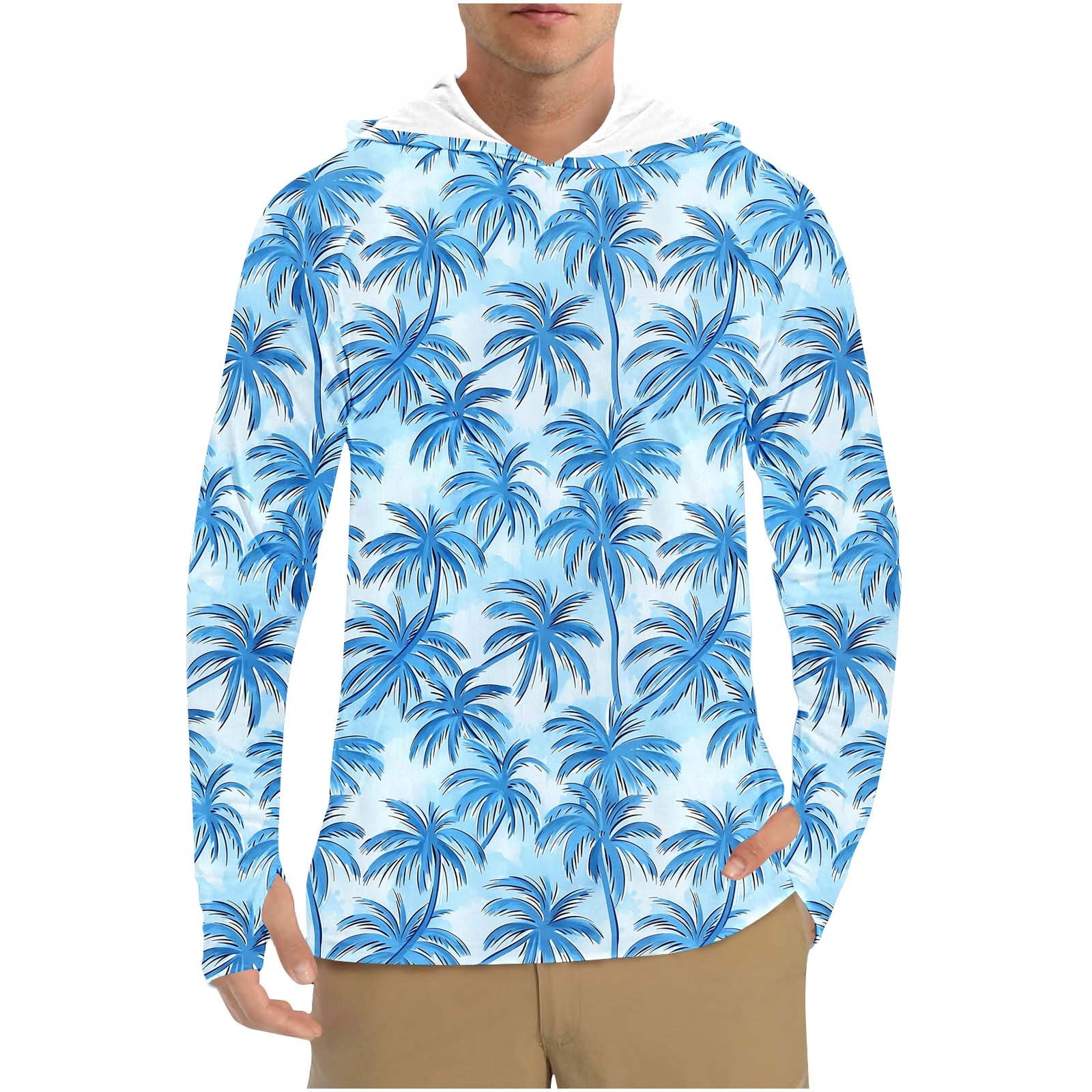 Dagegui Quick Dry Hiking Hoodies for Men Sun Protection Long Sleeve ...