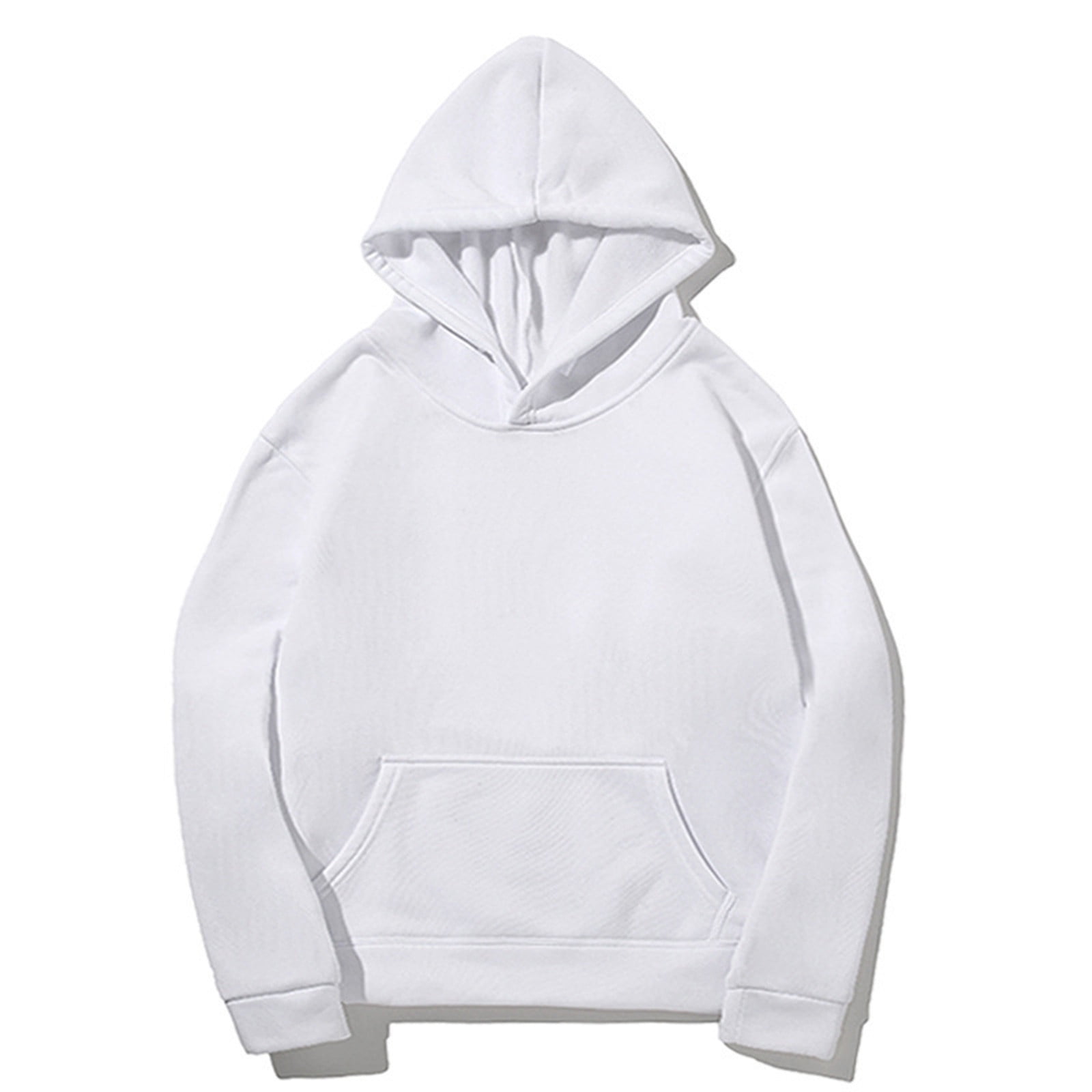 Dagegui Solid Hoodies for Men Casual Long Sleeve Hooded Sweatshirts ...