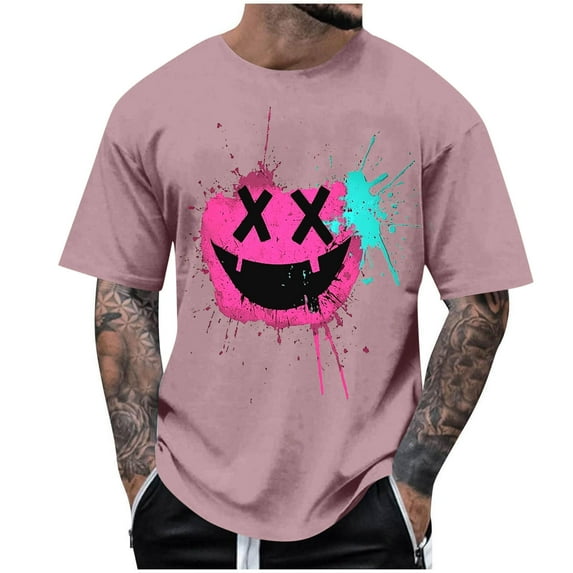 Dagegui T-Shirt for Men Smile Black Teeth Graphic Tee Short Sleeve ...