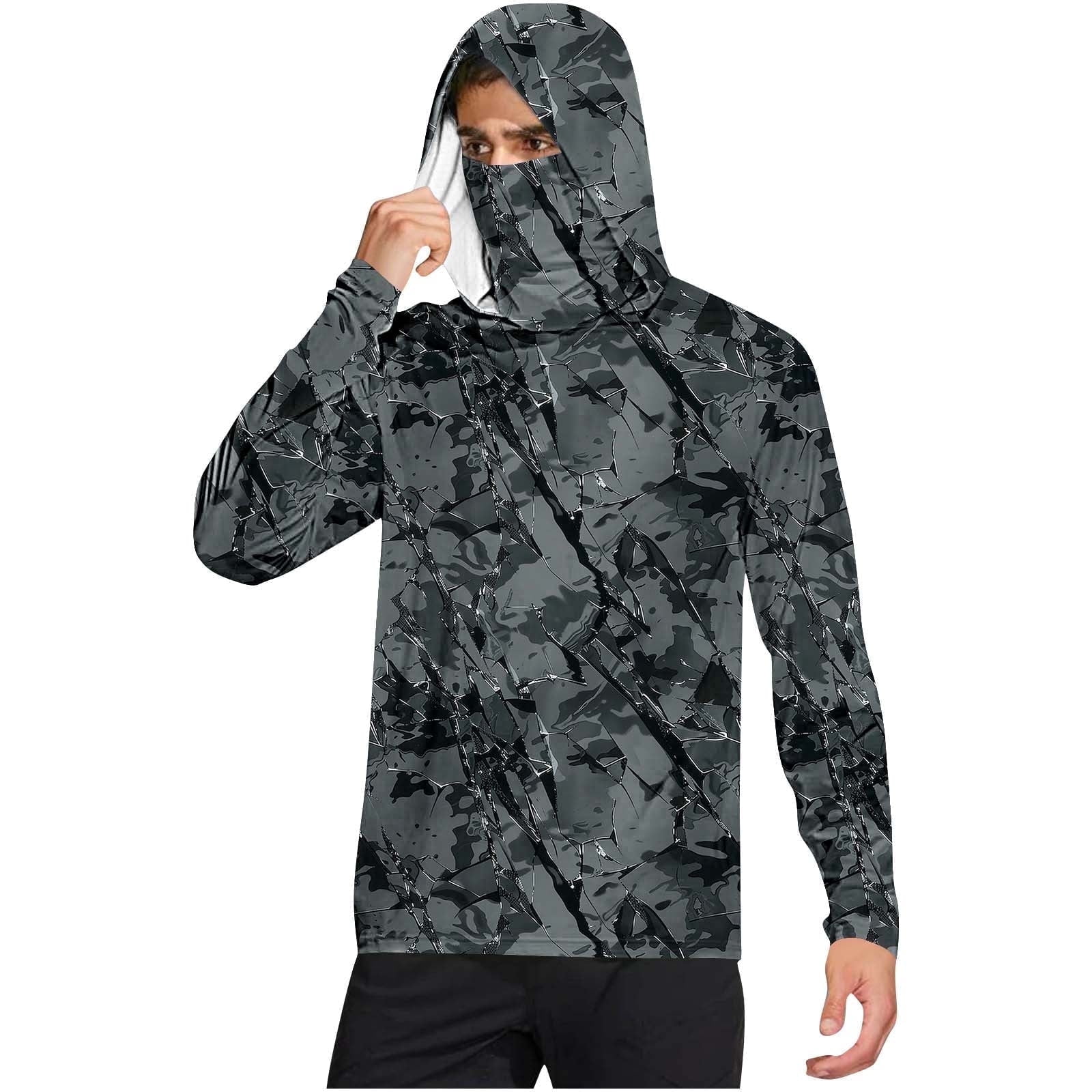 Dagegui UV Fishing Shirts for Men Camo Long Sleeve UPF 50+ Sun ...