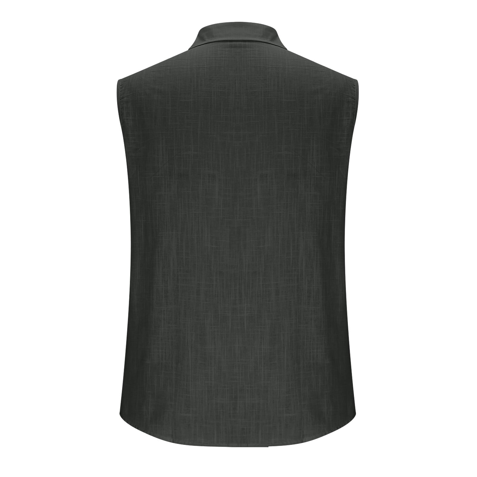 Dagegui Under $15 Sleeveless Shirts for Men Collared Button Down Tank ...