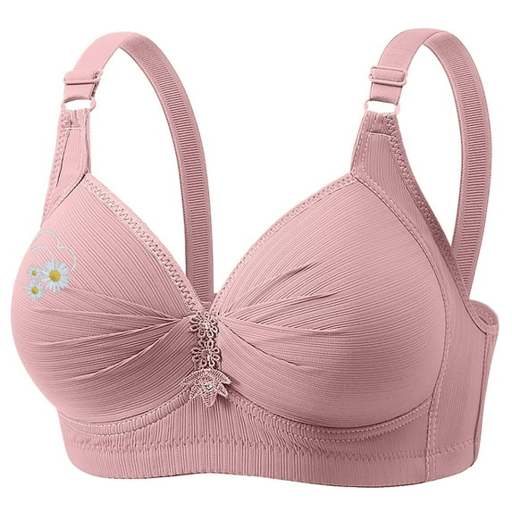 Dagegui Women's Bras 40 Wirefree Gathering Bras for Women Adjustable ...