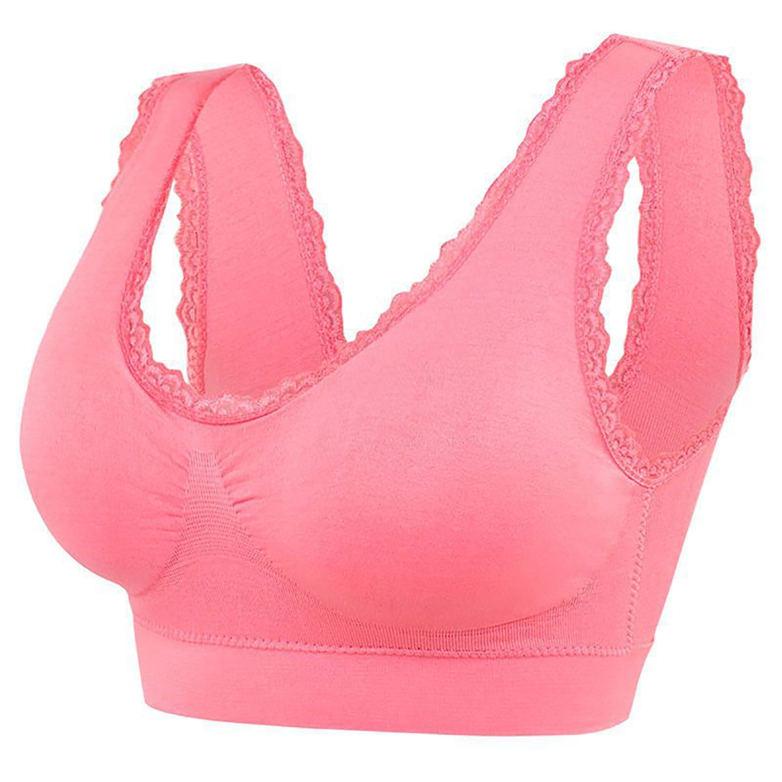 Dagegui Women's Bras L Womens Sports Bras Lace Trim Yoga Workout Bra ...