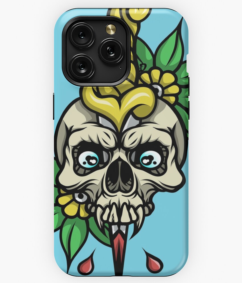 Dagger Flowers Passing Traditional Tattoo Art A2563 Phone Case for ...