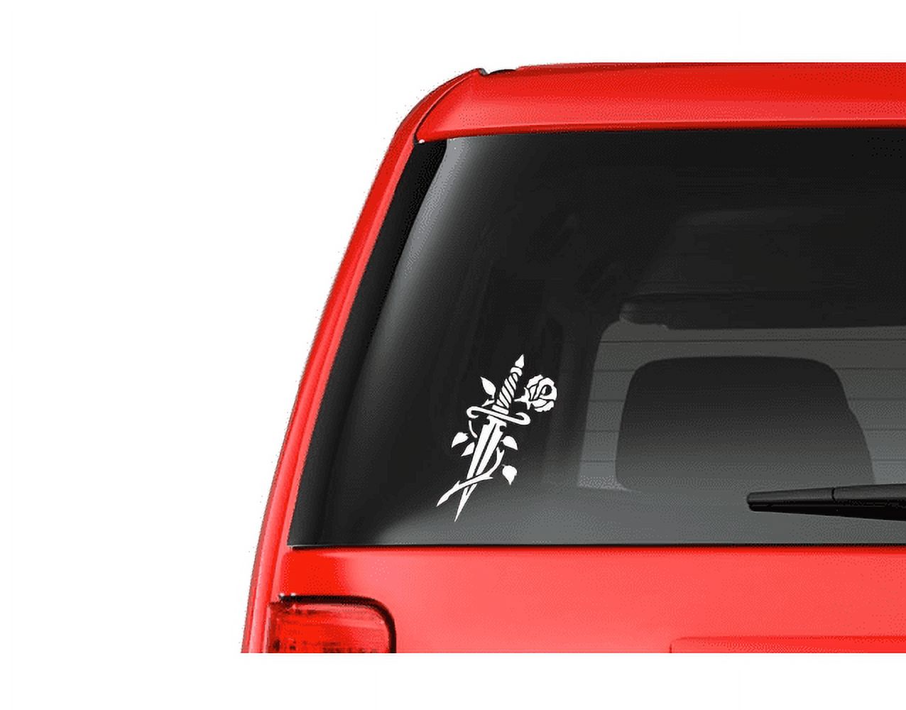 Dagger and Rose (M6) Vinyl Decal Sticker Car/Truck Laptop/Netbook ...
