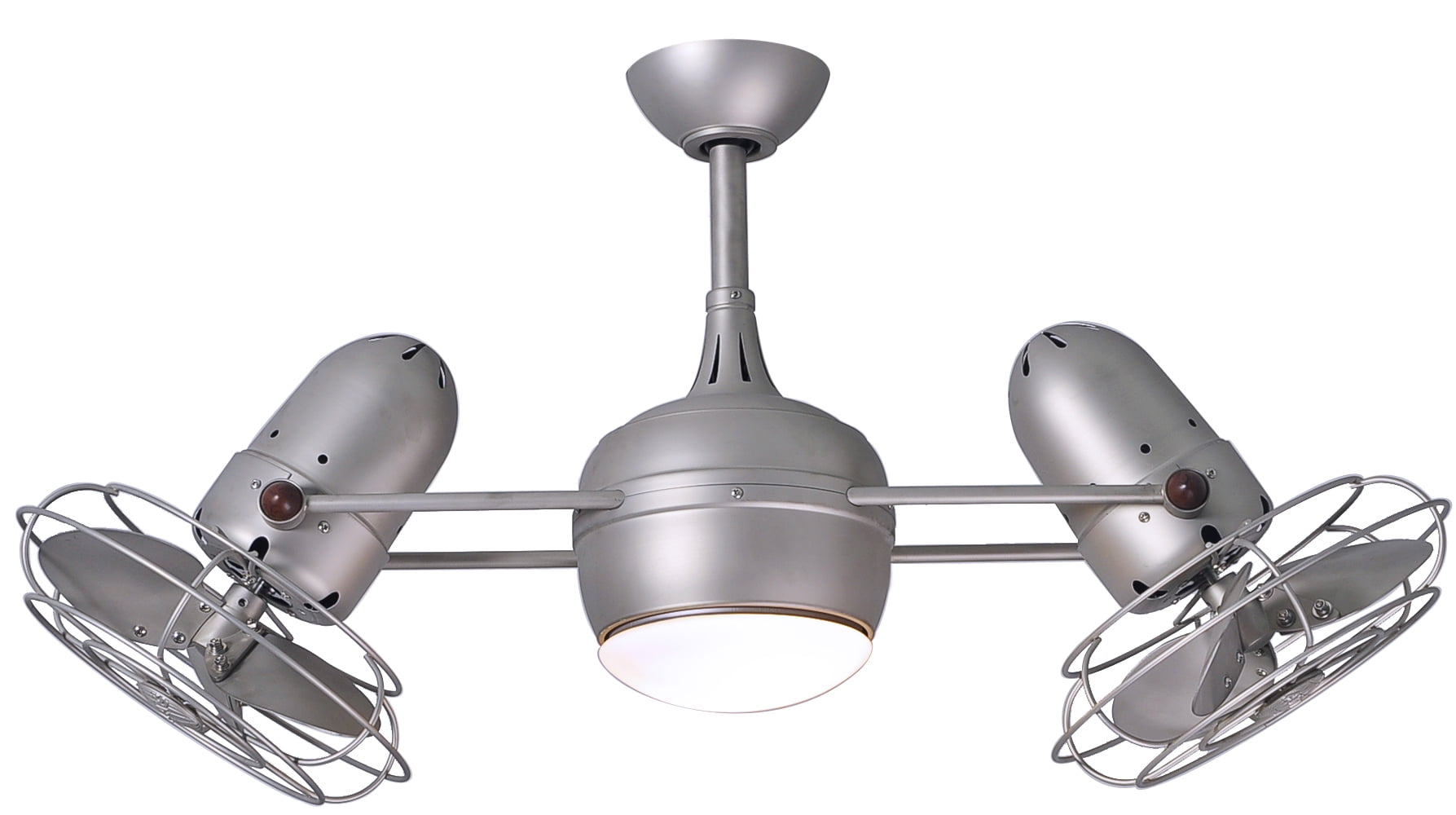Dagny 360° double-headed rotational ceiling fan with light kit in ...