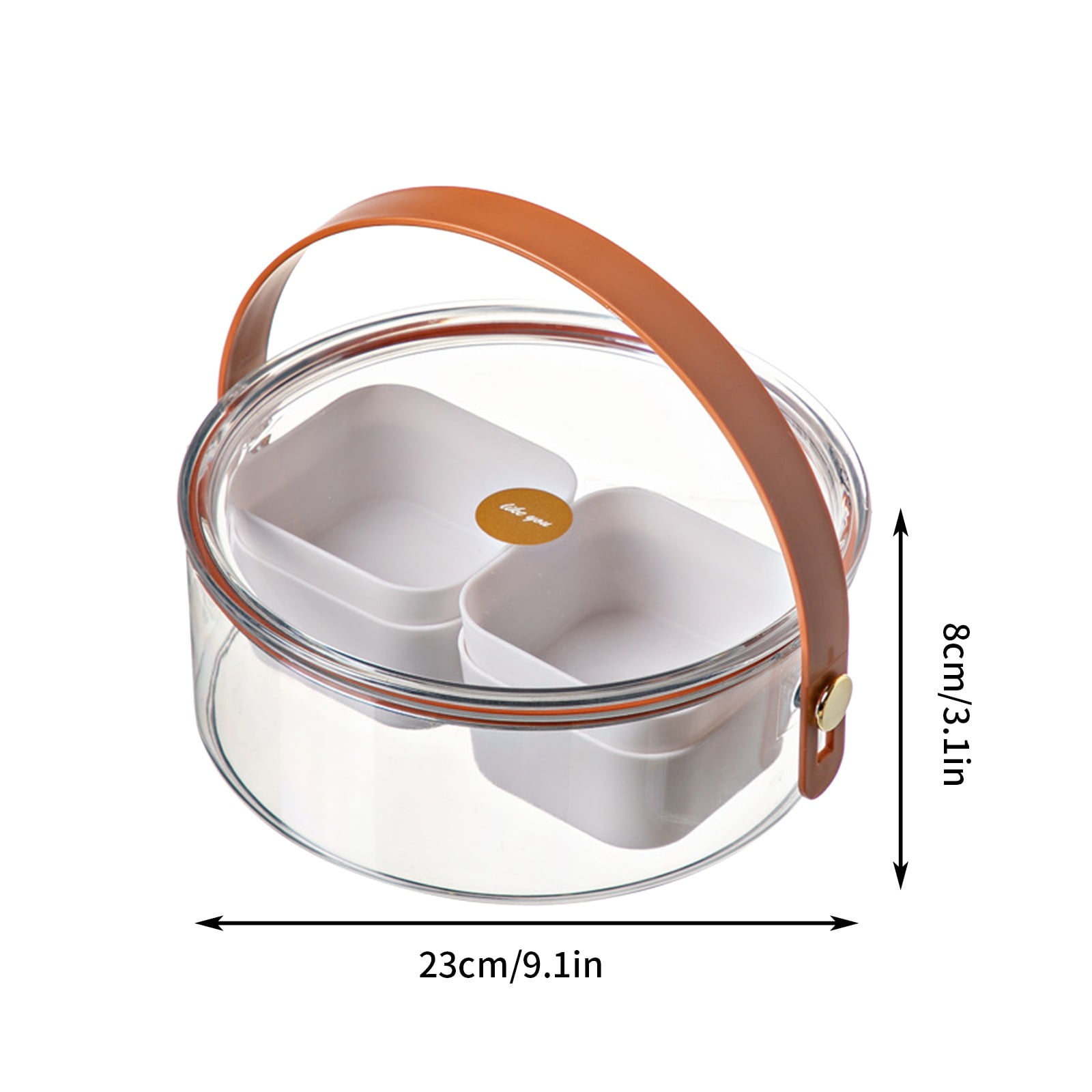 DagobertNiko Christmas Divided Serving Tray with Lid and Handle ...