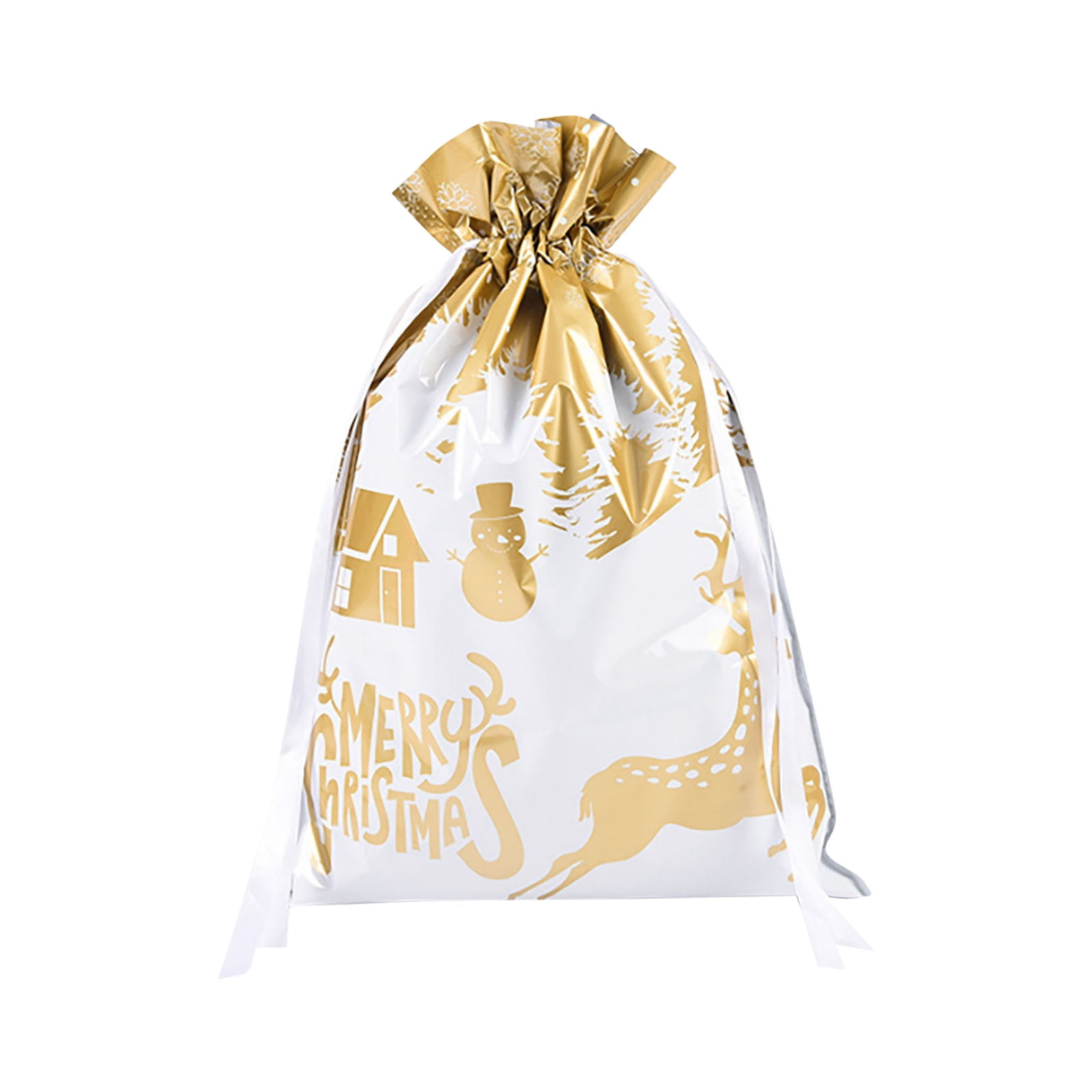 DagobertNiko Foil Drawstring Christmas Gift Bags Assorted Sizes ...