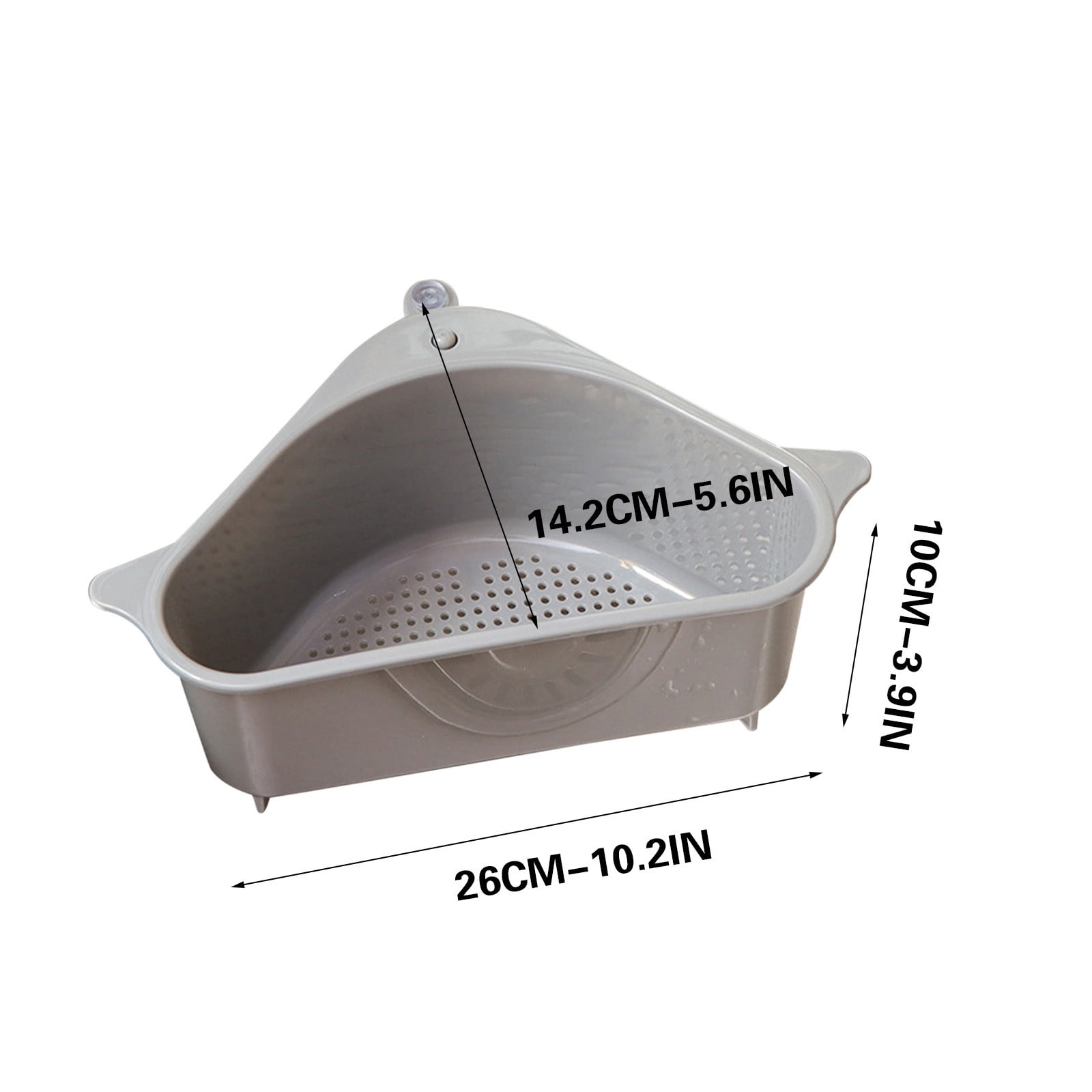 DagobertNiko Kitchen Sink, Triangular Drainage Basket, Suction Cup Type ...