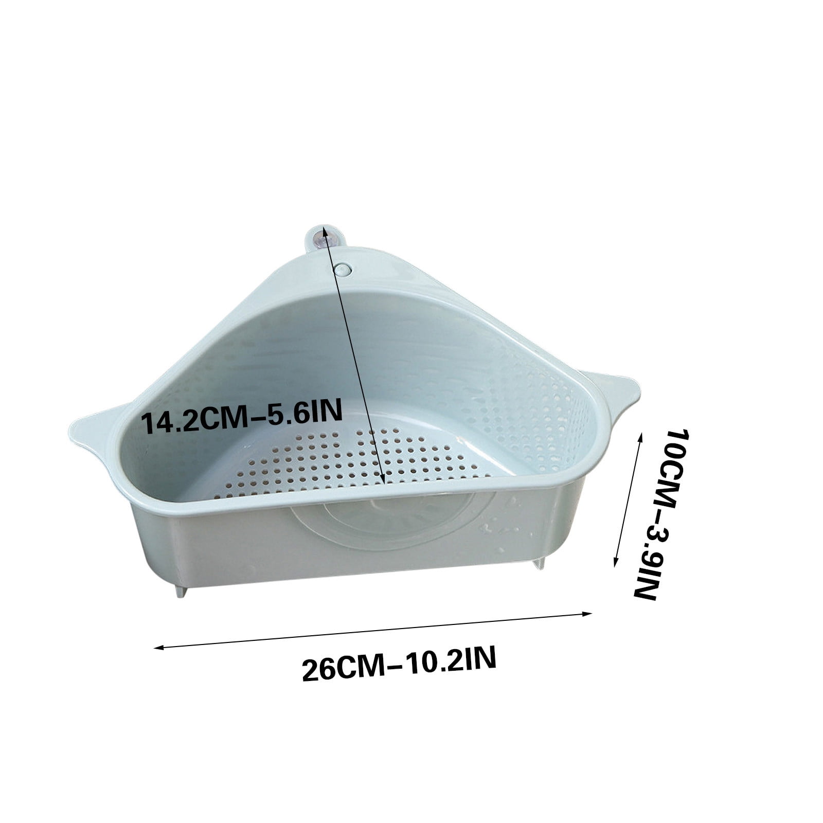 DagobertNiko Kitchen Sink, Triangular Drainage Basket, Suction Cup Type ...