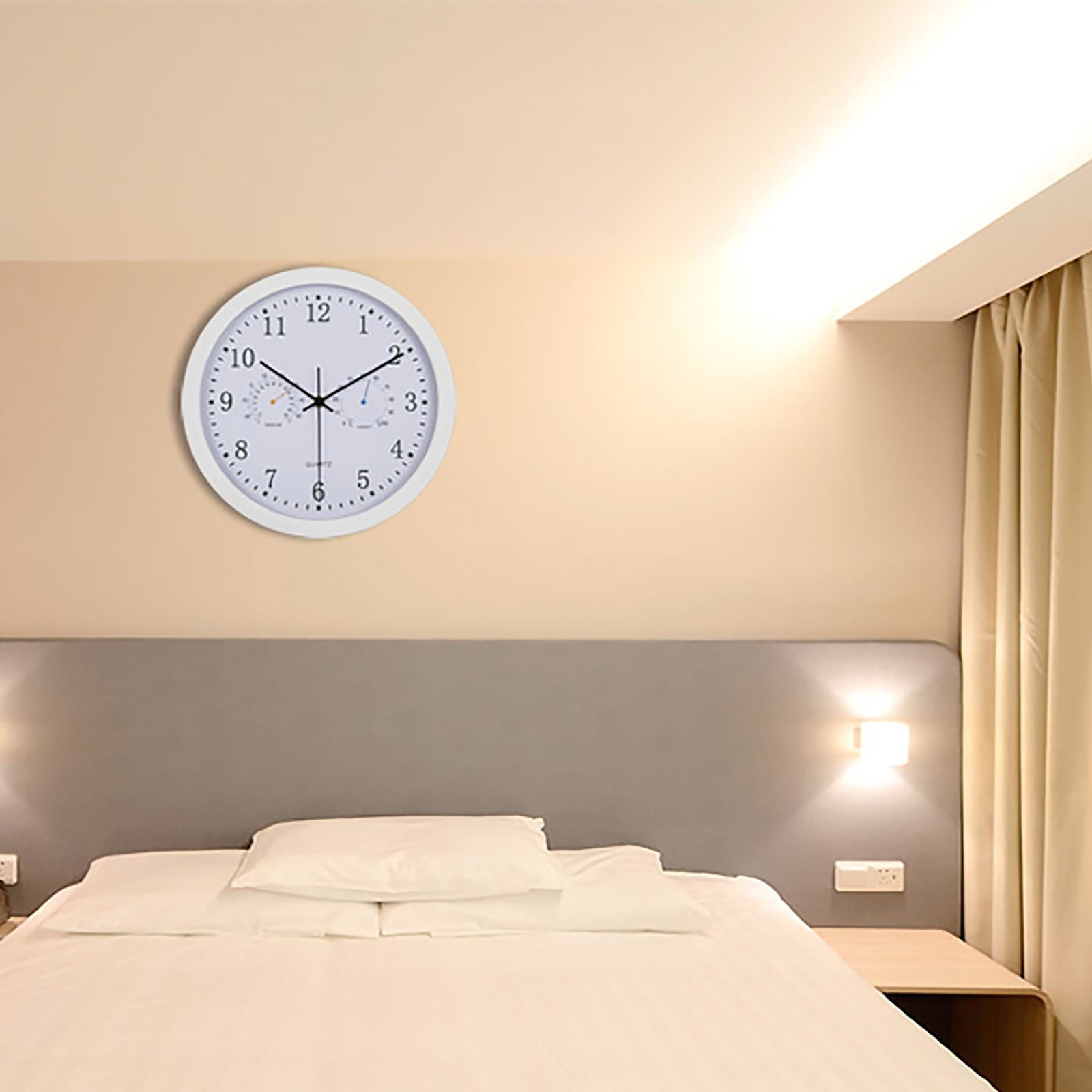 DagobertNiko Outdoor Clock With Hygrometer Wall Clock, Outdoor Wall ...