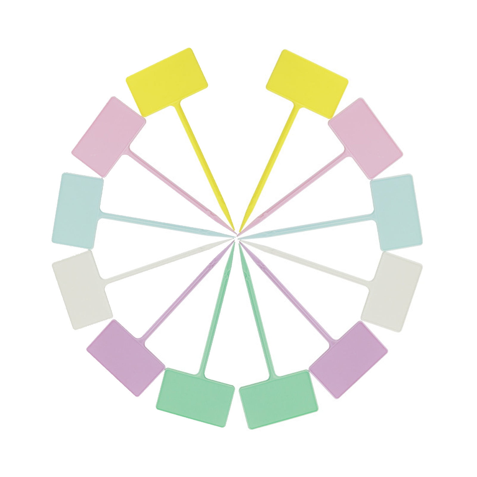 DagobertNiko Plastic Plant Labels, Plant Tags,T-Type Plant Tags,Garden ...