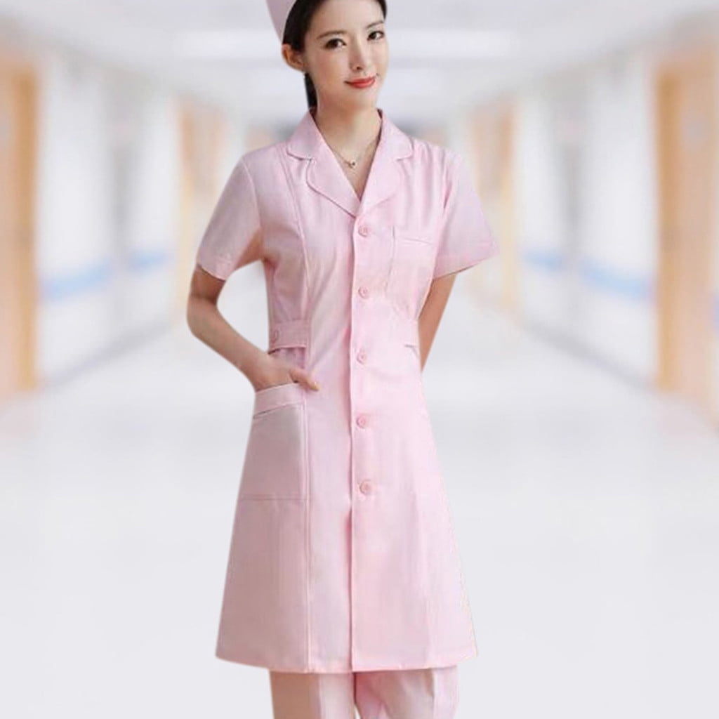 Unisex Healthcare Tunic Maid Nurses Carers Therapist Uniform - Walmart.com