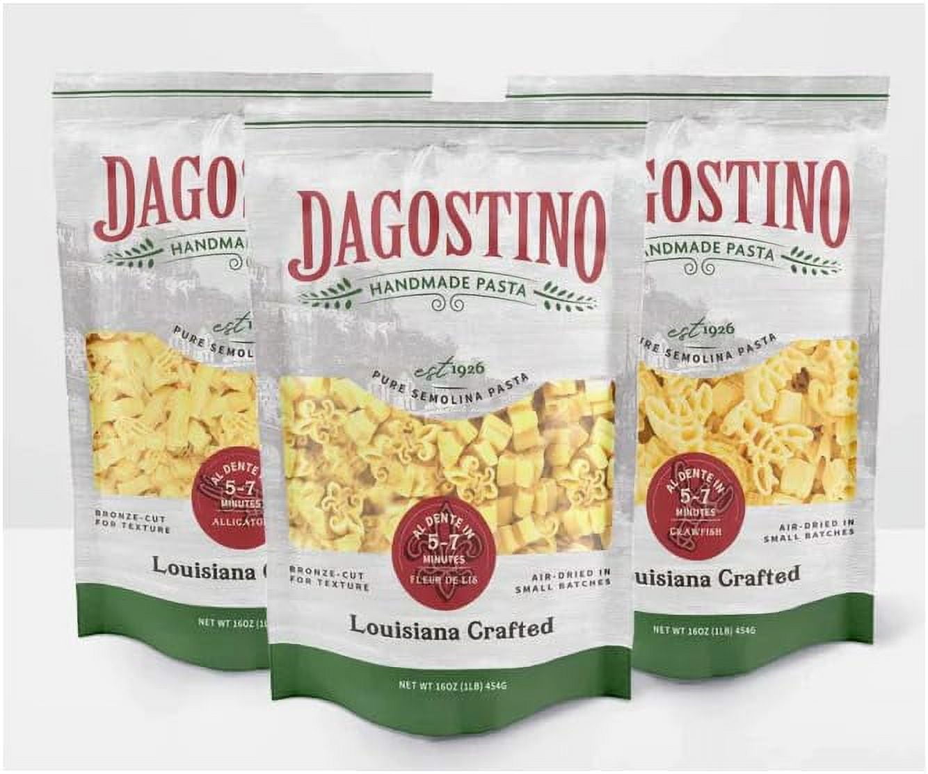 Dagostino Specialty Cut Pasta, Fleur de Lis, Ali and Crawfish Shaped ...