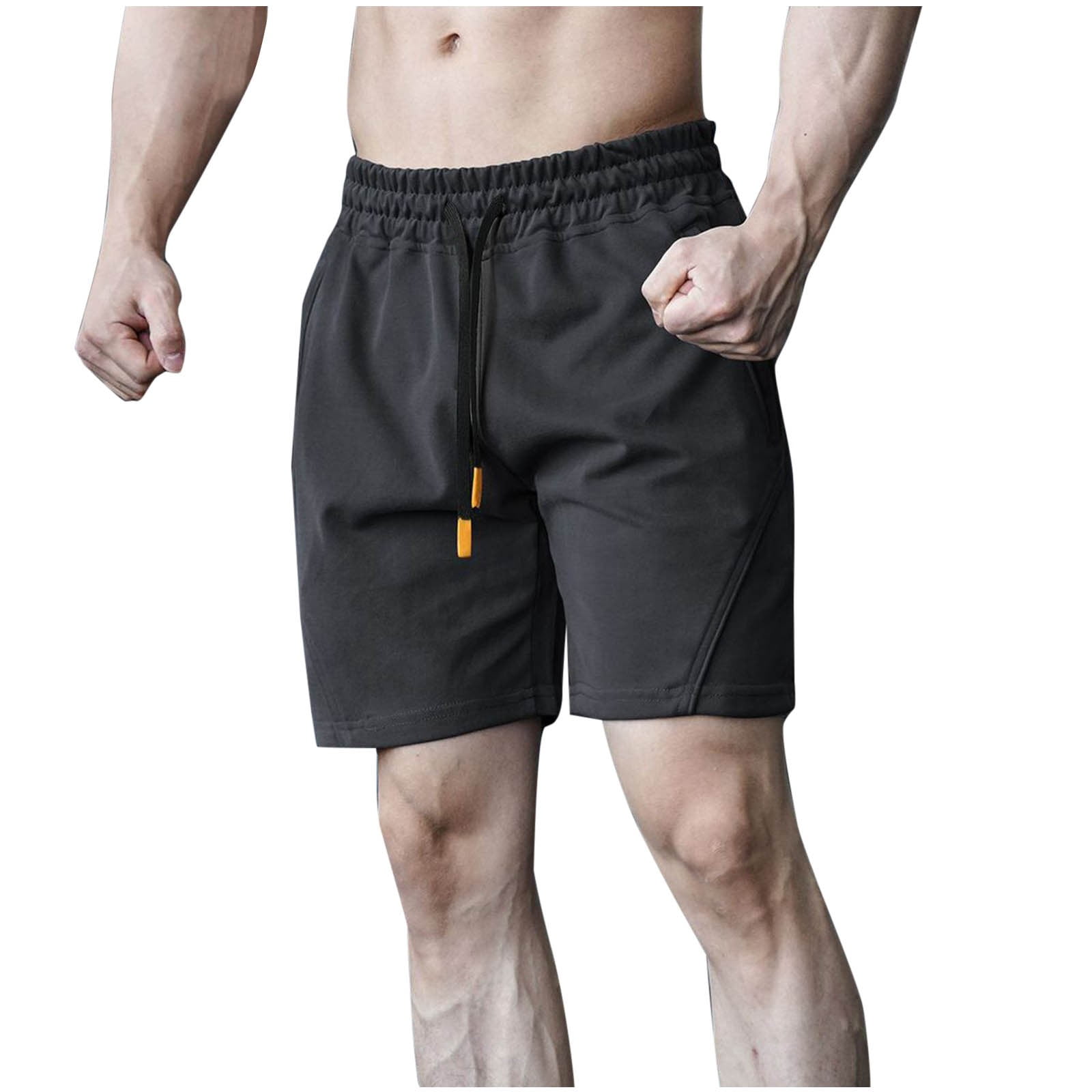 Dagugfen Athletic Mens Shorts Elastic Waist Drawstring Loose Comfy ...