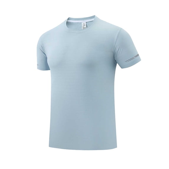 Dagugfen Athletic T Shirts for Men Short Sleeve Crew Neck Slim Fitted ...