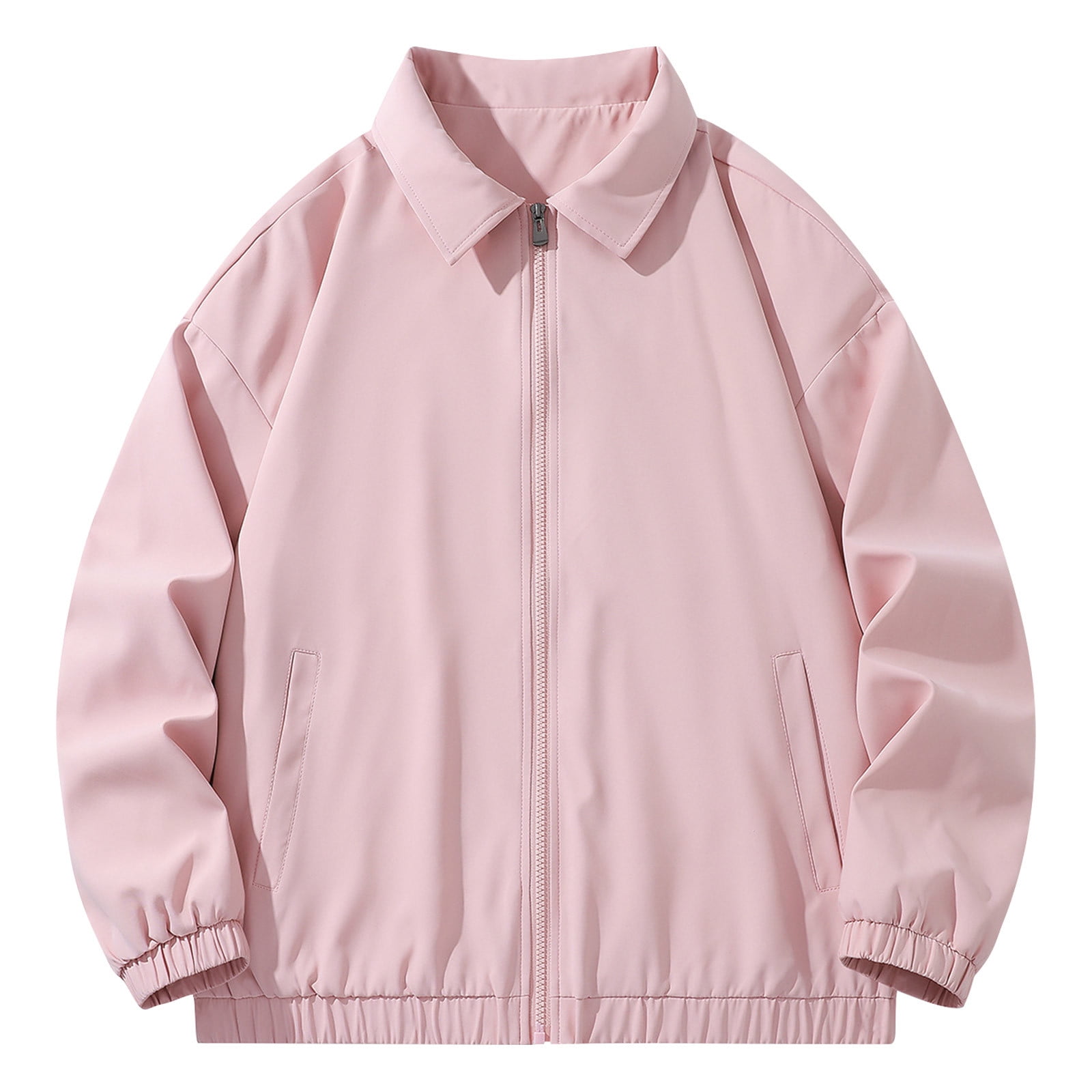 Dagugfen Fall Jackets for Men Long Sleeve Zipper up Lapel Loose Drop ...