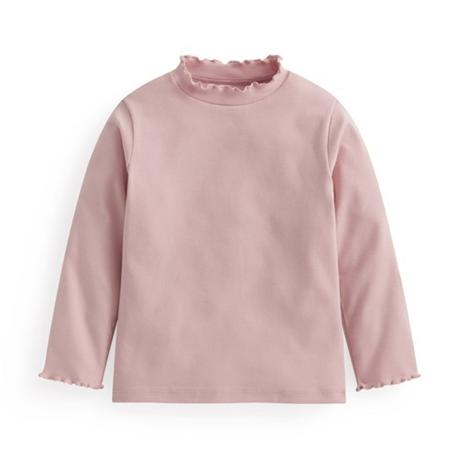 Dagugfen Girls Tops Long Sleeve Ruffle Neck Irregular Border Loose ...