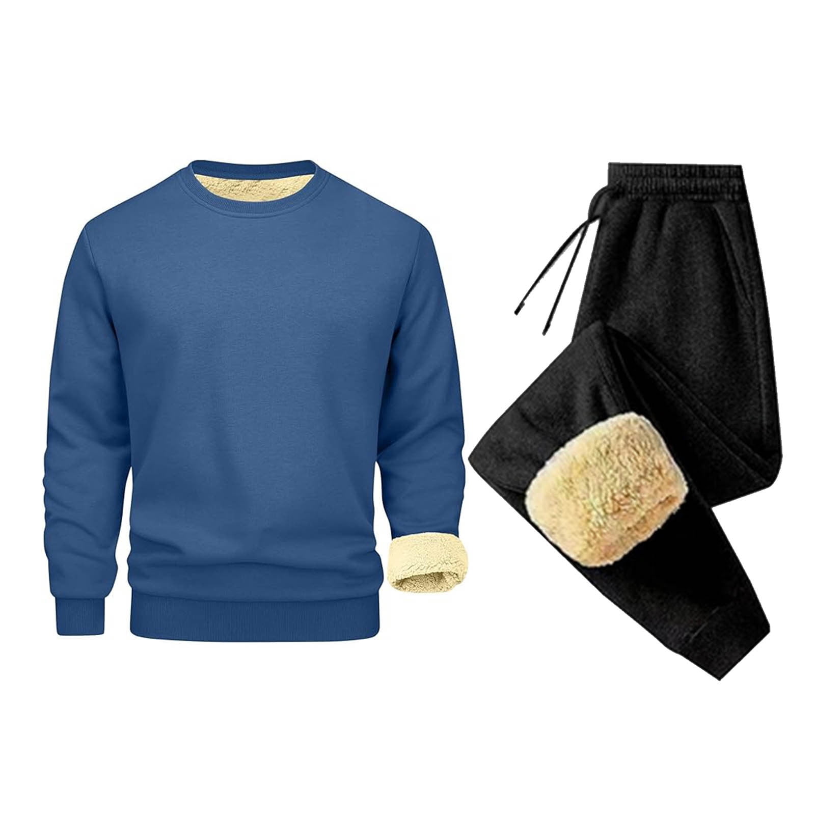 Dagugfen Mens Sets 2 Piece Sweatsuits Pants and Long Sleeve Pullover ...