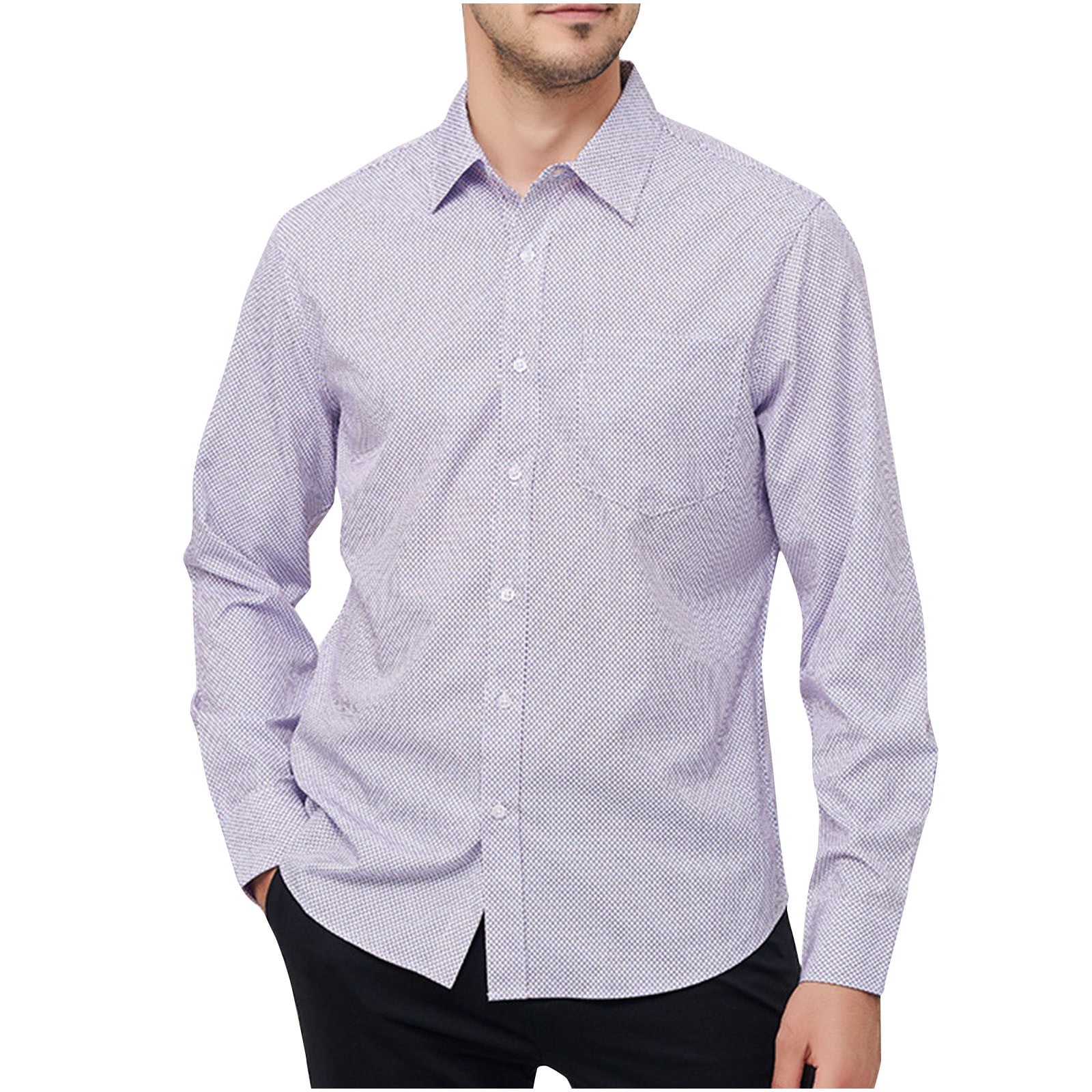 Dagugfen Mens Work Shirts Button down Long Sleeve Loose Lightweight ...