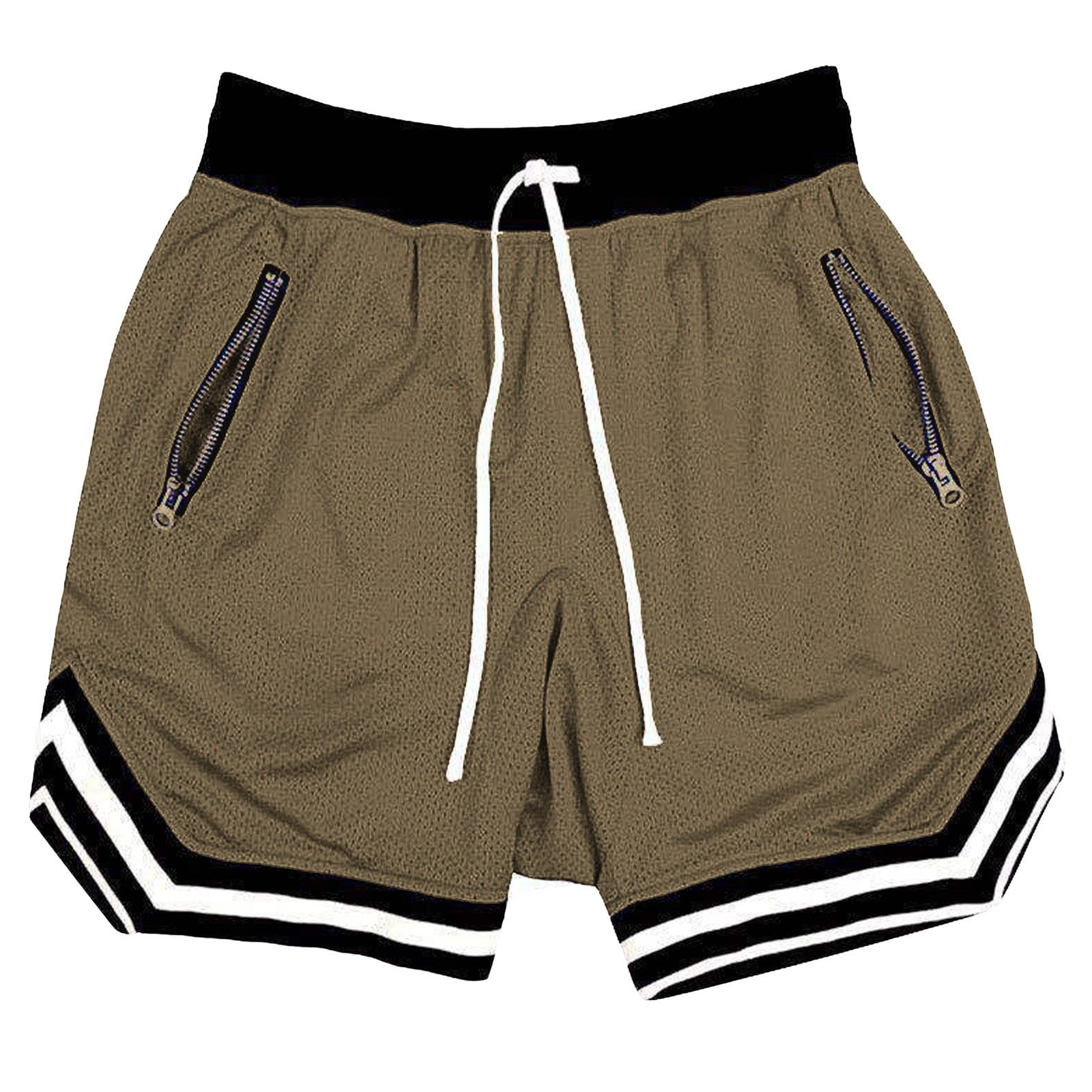 Dagugfen Plus Size Mens Athletic Shorts Drawstring Stretch Waist Slim ...