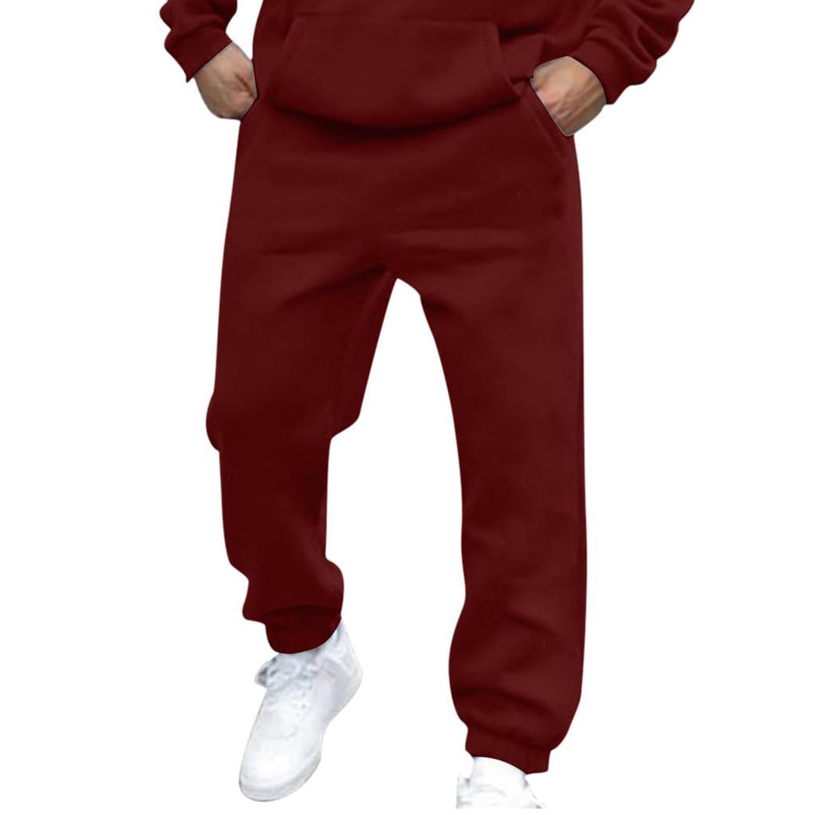 Dagugfen Sweatpants for Men High Waist Drawstring Baggy Comfy Casual ...